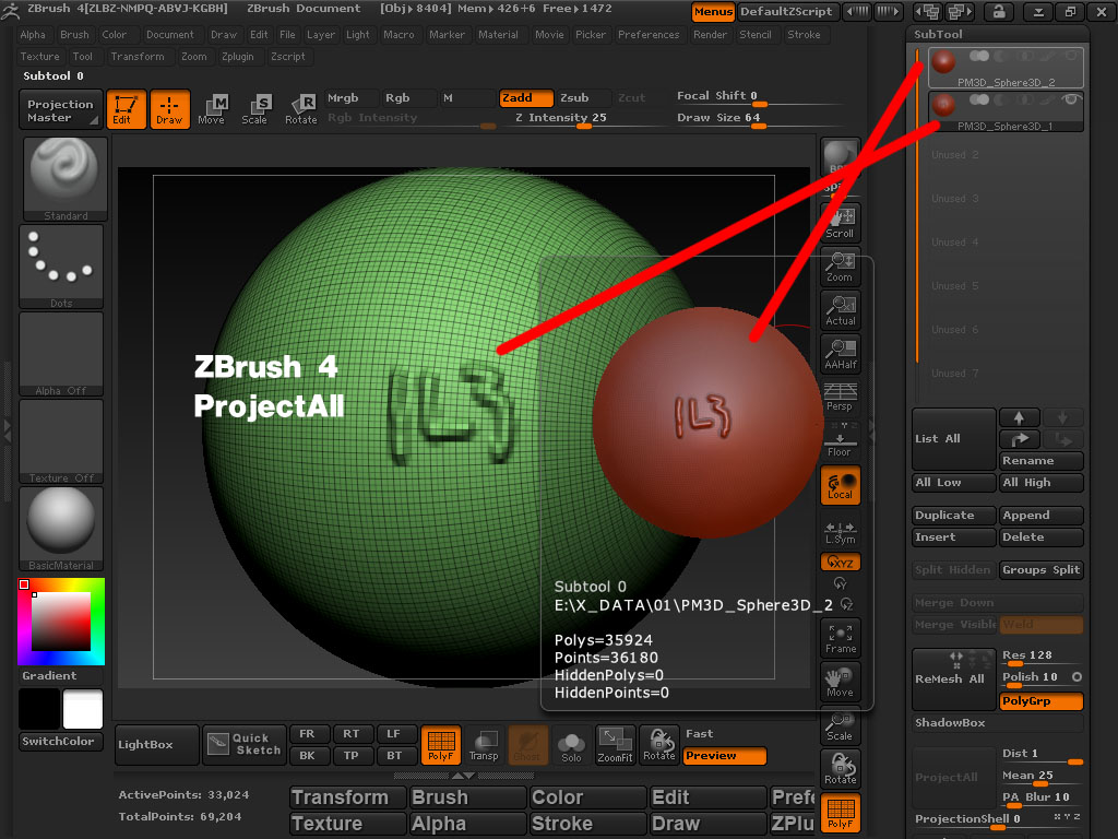 ZBrush 4R2 - ProjectAll (Solved) - ZBrushCentral