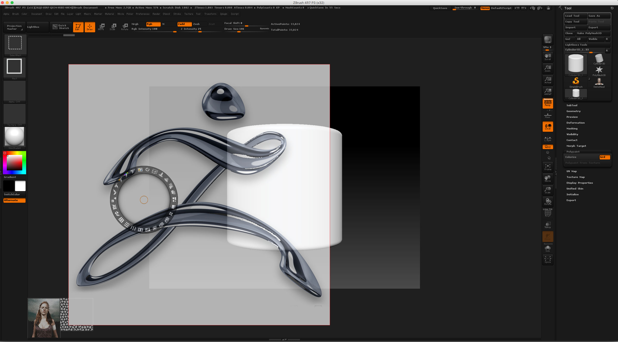 problem with spotlight texturing... black parts turn out. not usaable!? - ZBrushCentral