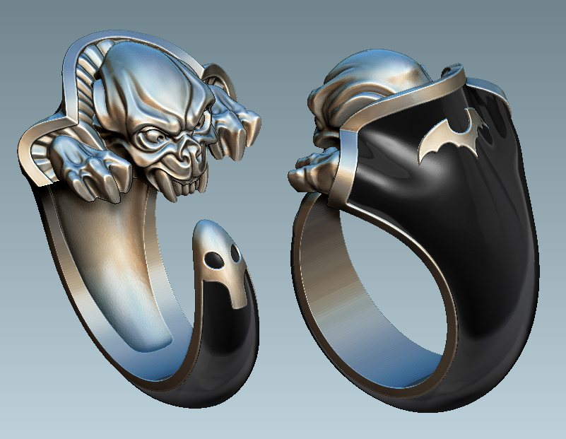 A little eerie rings for Halloween - ZBrushCentral