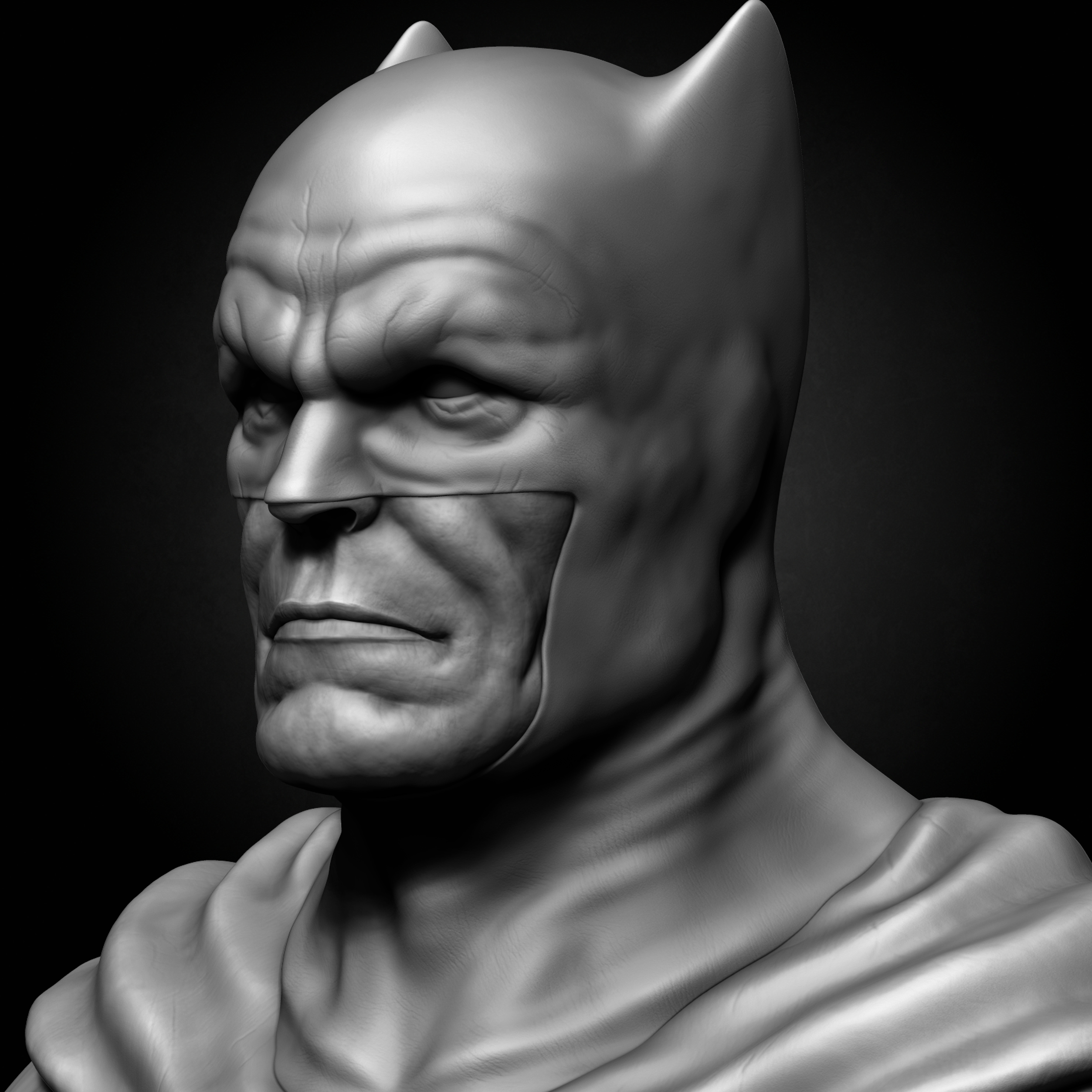 Batman Bust (Re-Upload) - ZBrushCentral