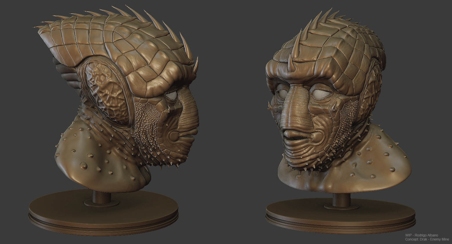 Redesign of Drak - Enemy Mine - Movie 1985 Director: Wolfgang Petersen ...