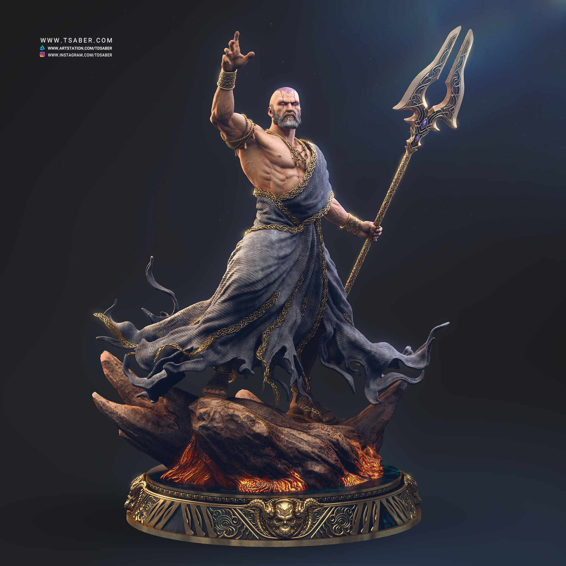 Hades Statue - Blood of Zeus - ZBrushCentral