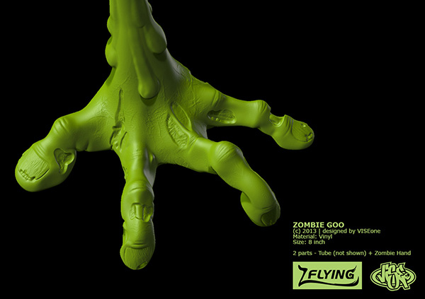 ZOMBIE GOOO! Vinyltoy by VISEone - ZBrushCentral