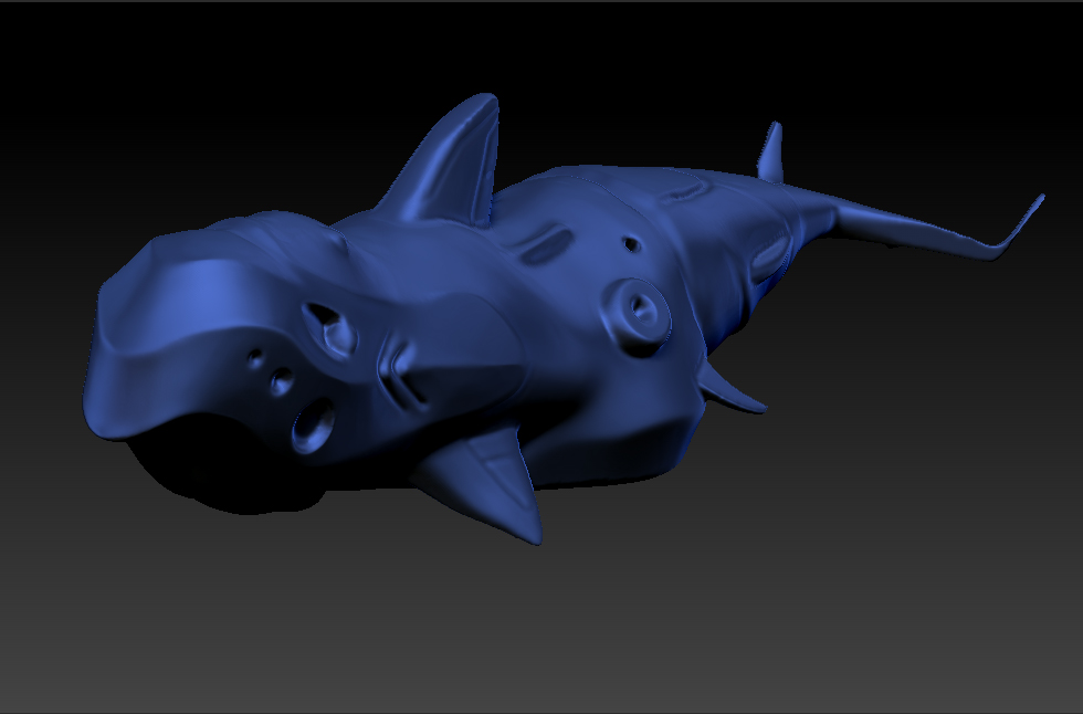 Cyber Whale - with Dynamesh, Polishing and maybe some Groups Loops ...