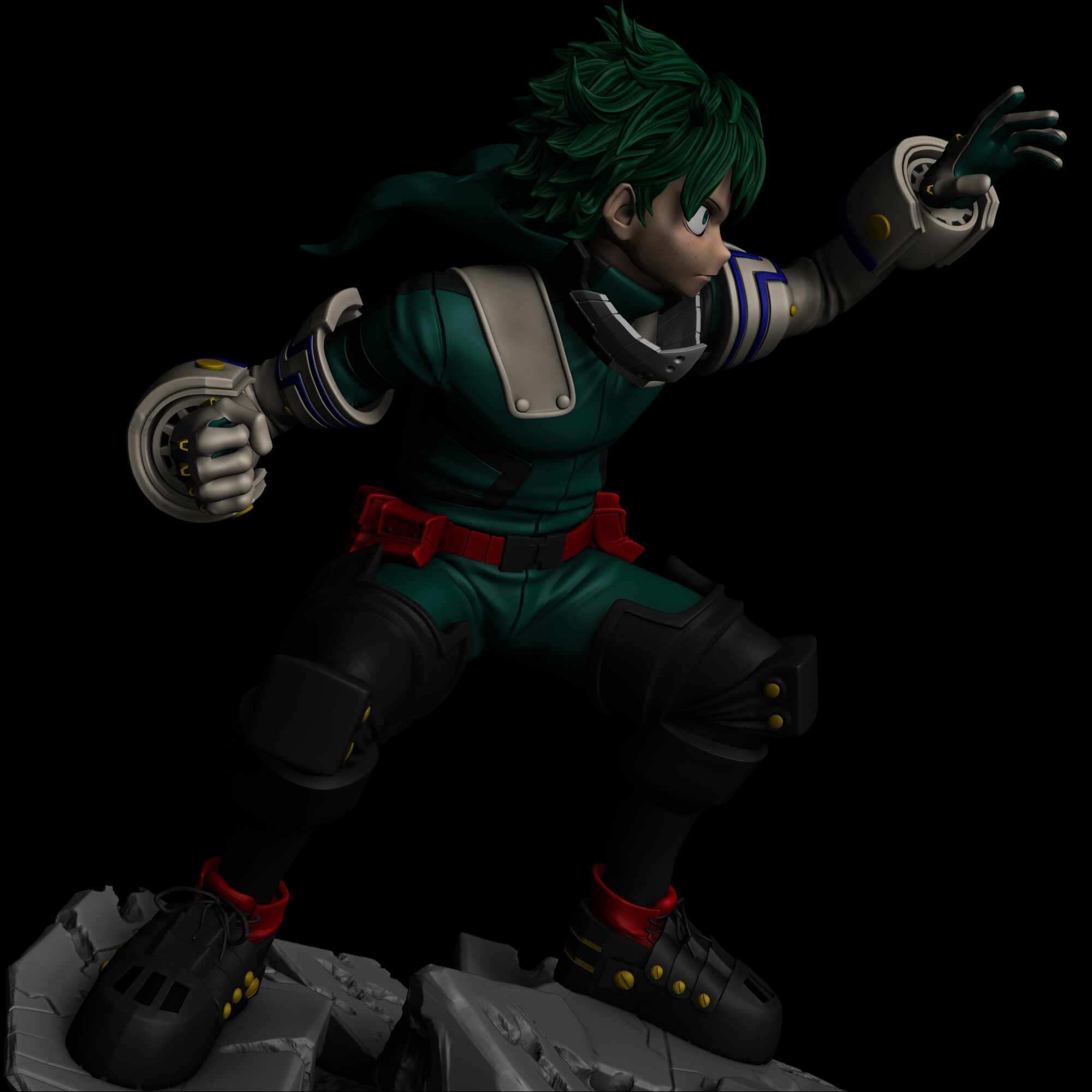 Midorya - My Hero Academia - Statue and Action figure - ZBrushCentral