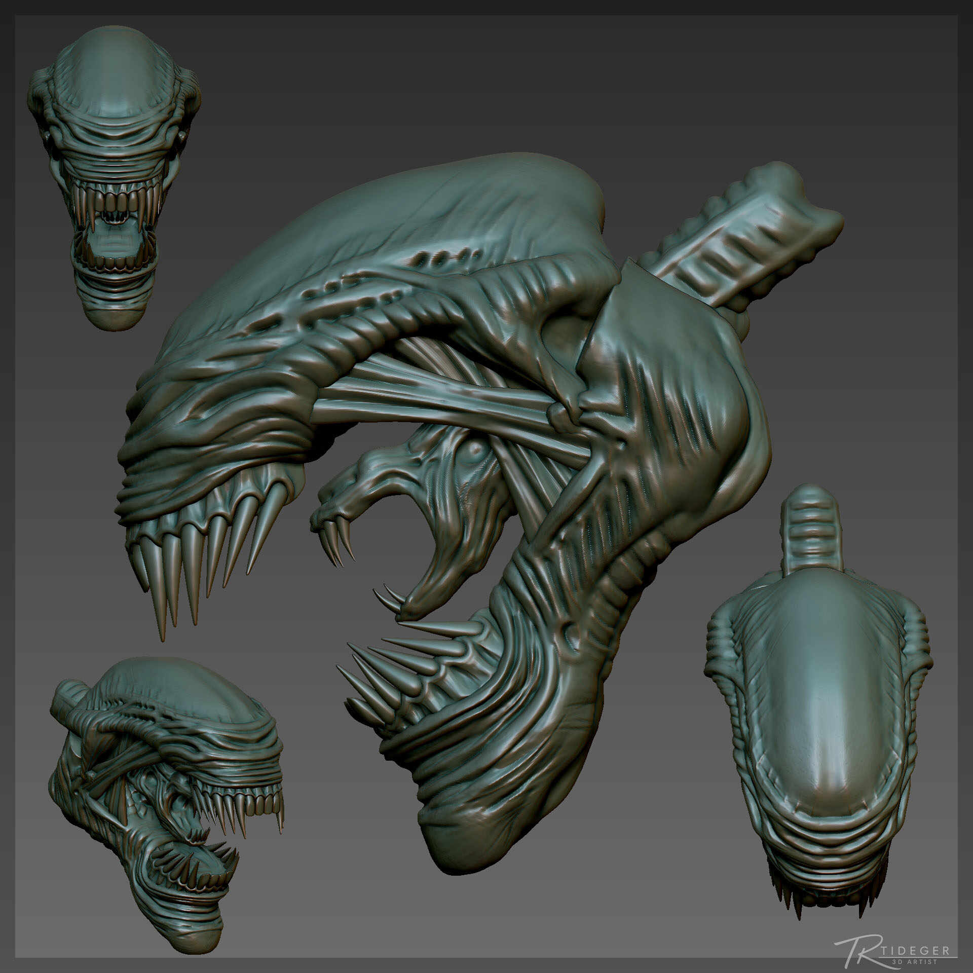 xenomorph queen head