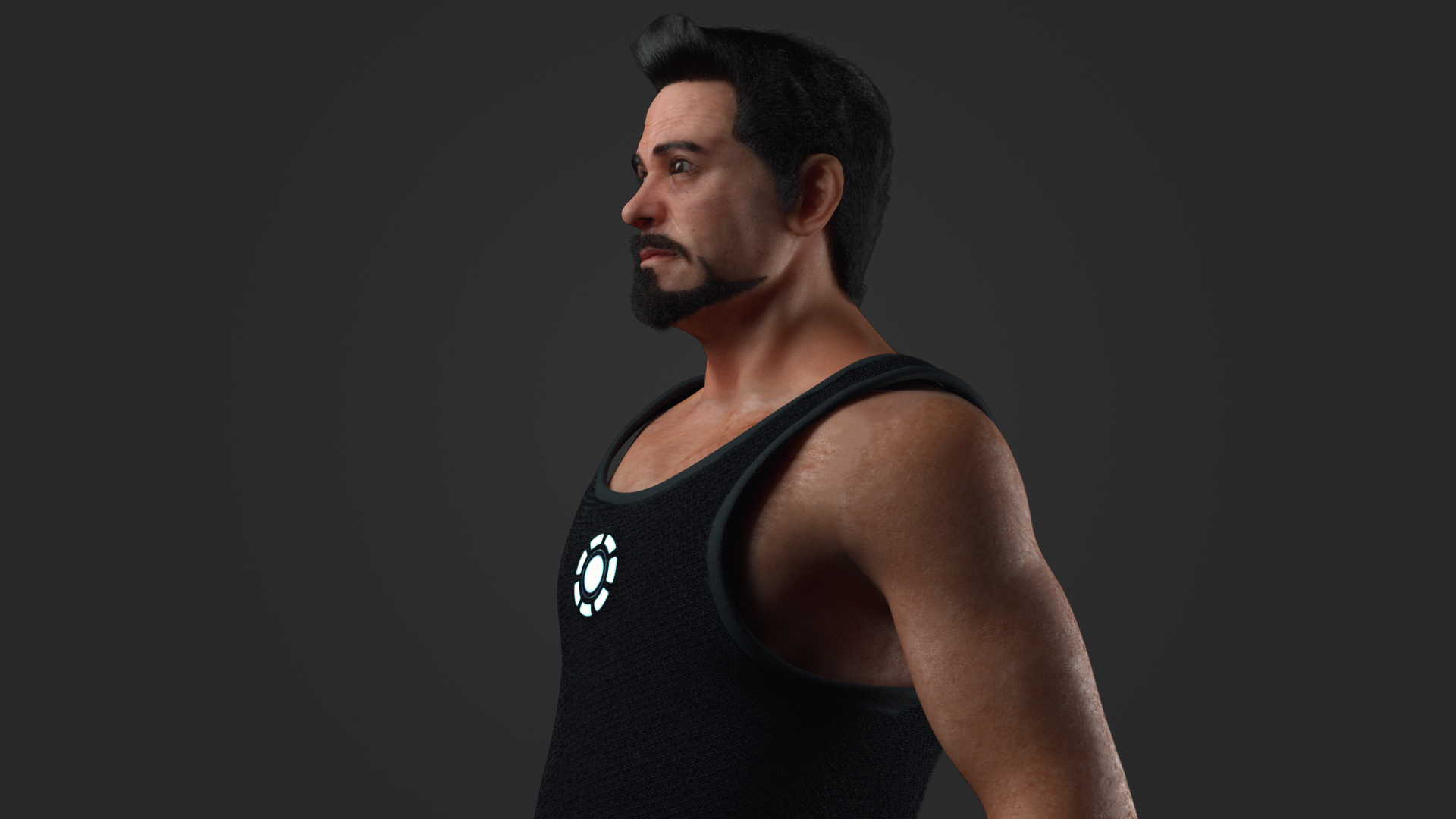 3d Portrait of Tony Stark - ZBrushCentral