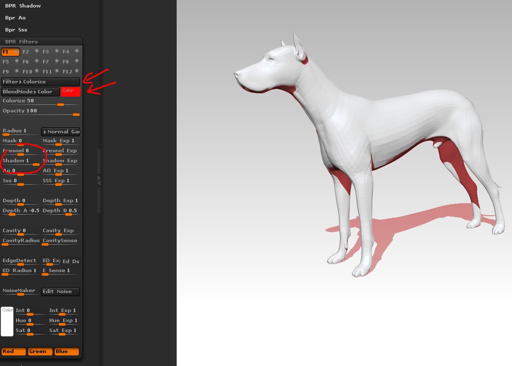 How do I go about changing the shadow color? - ZBrushCentral
