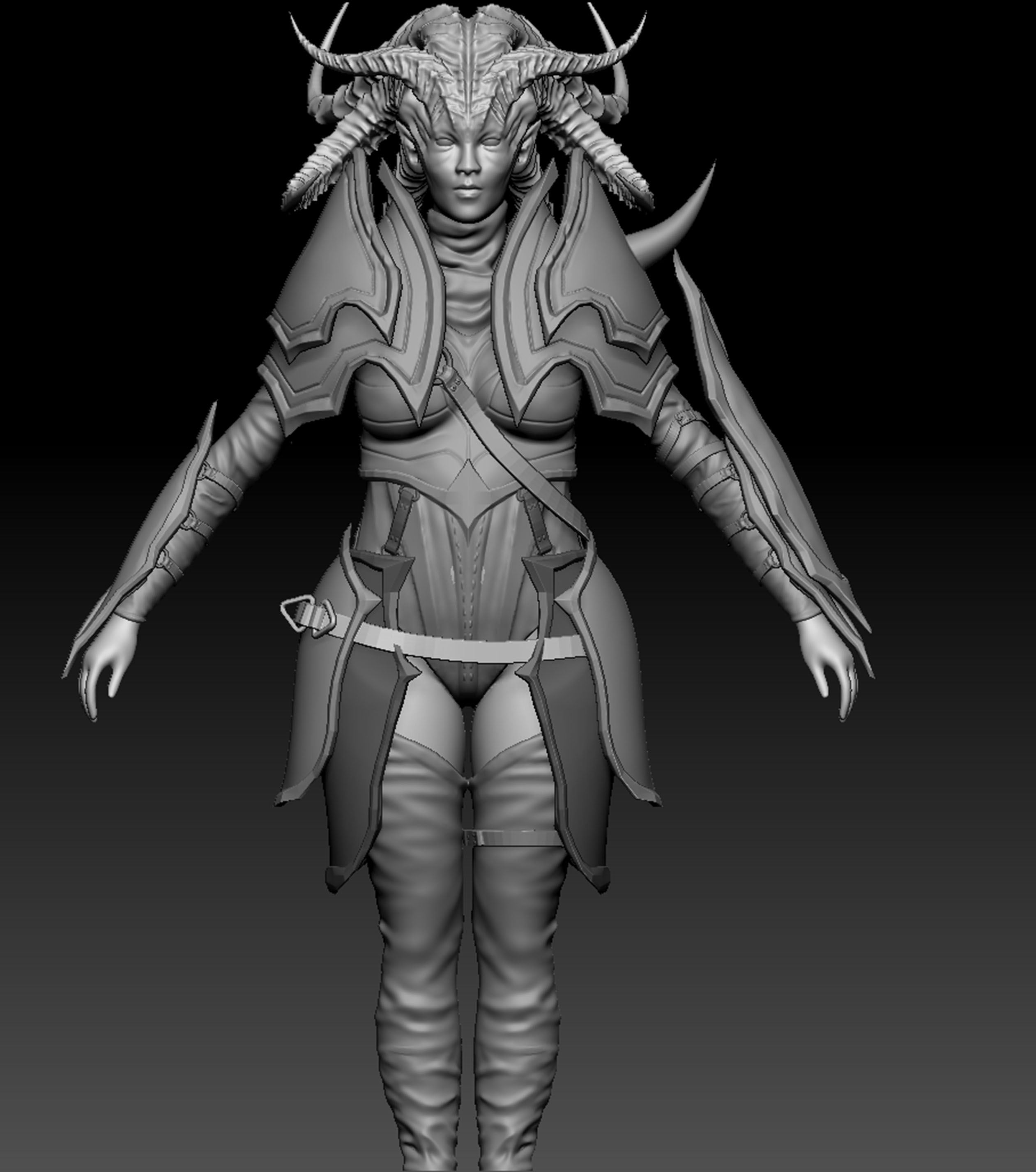 Demon Lady Update - ZBrushCentral