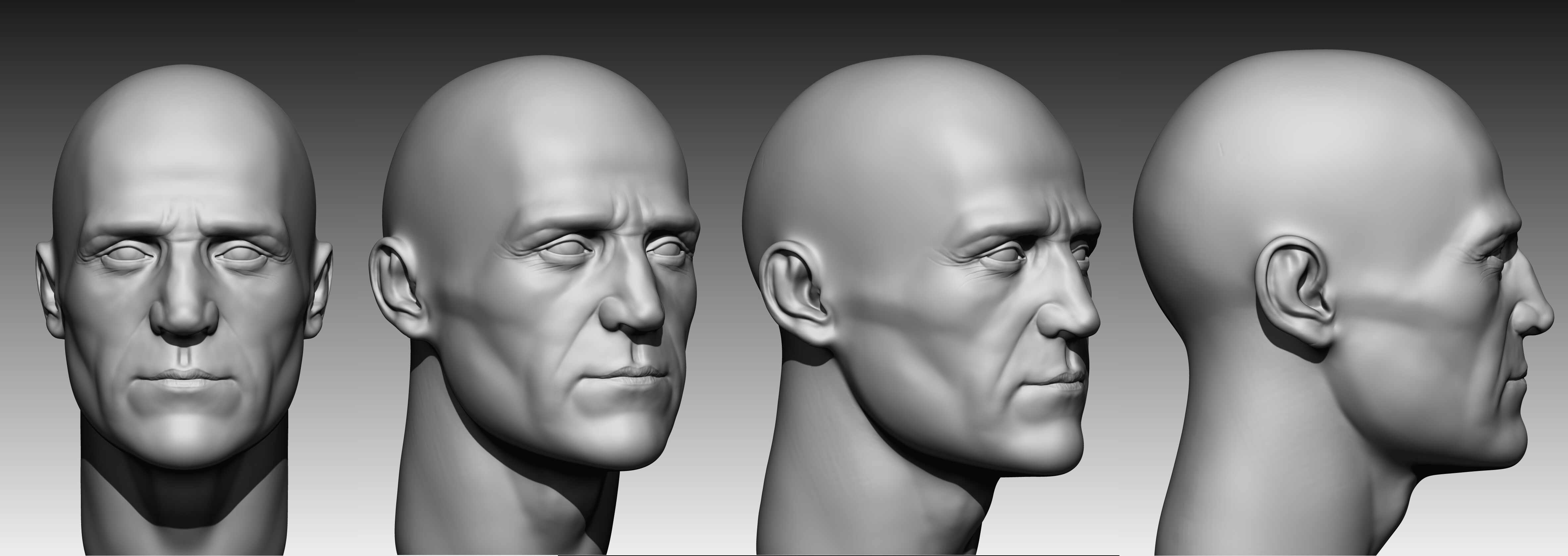 Head/Face study in Zbrush - ZBrushCentral