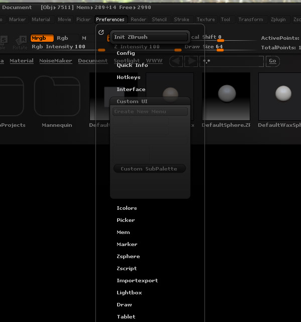 Enable Customize button missing - [Answered] - ZBrushCentral