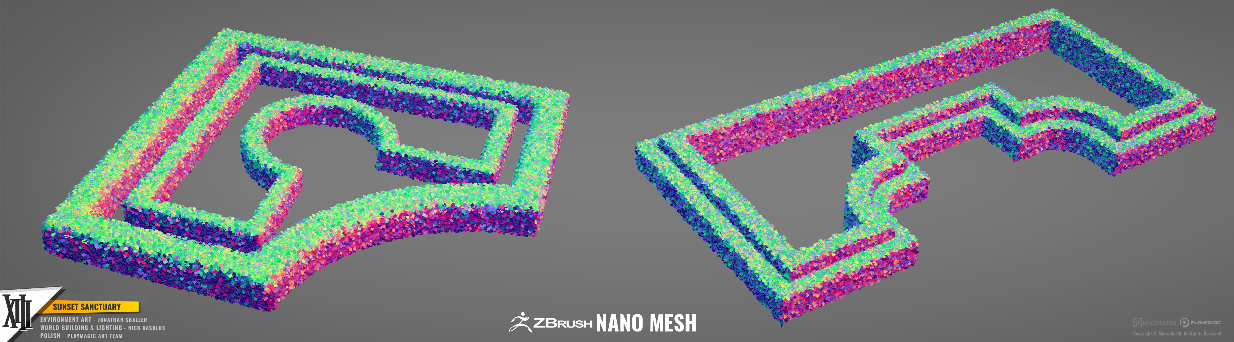 Nano mesh used in video game environments - ZBrushCentral
