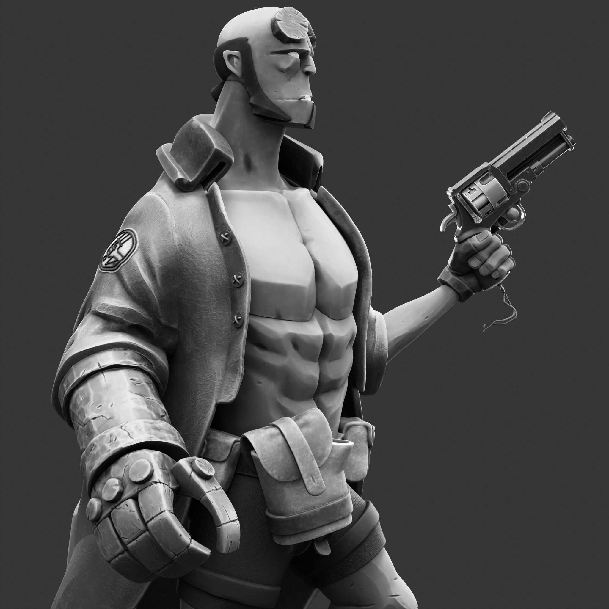New Renders for HellBoy Sculpt - ZBrushCentral