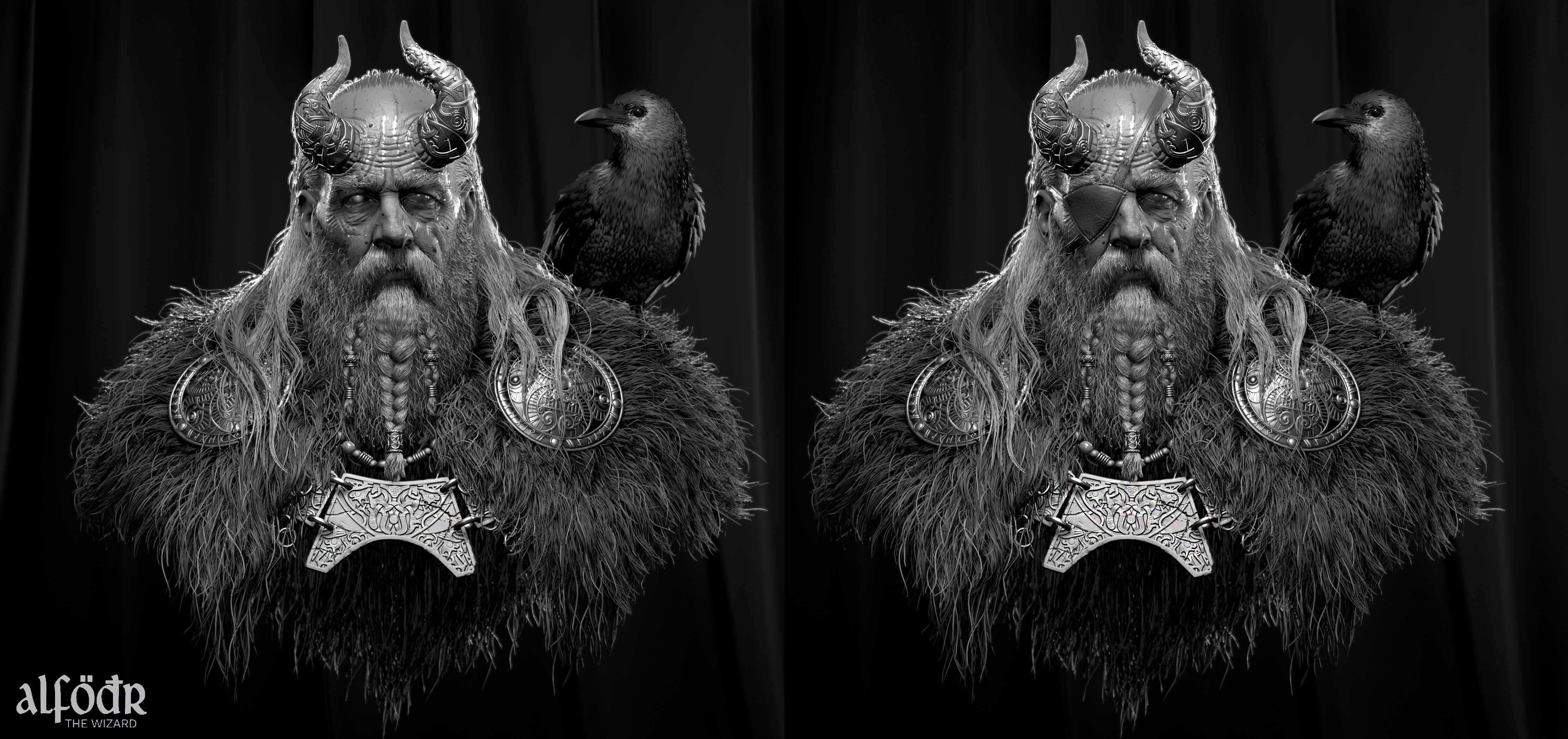 Odin Alföðr - Realtime - High Poly - ZBrushCentral