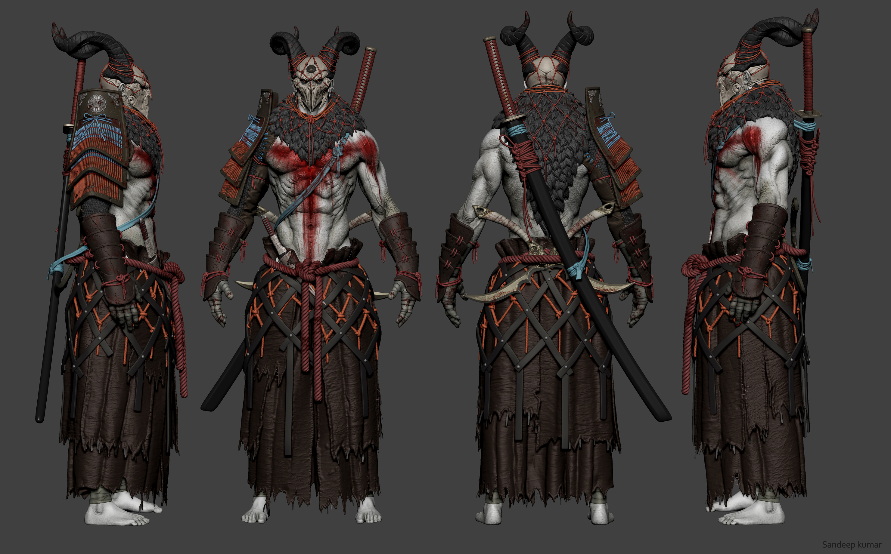 Demon Samurai Concept Art