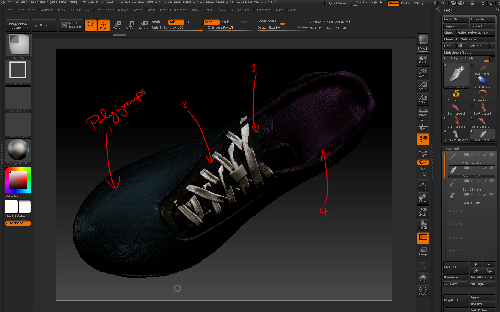 How do you remesh but maintain existing polygroups? - ZBrushCentral