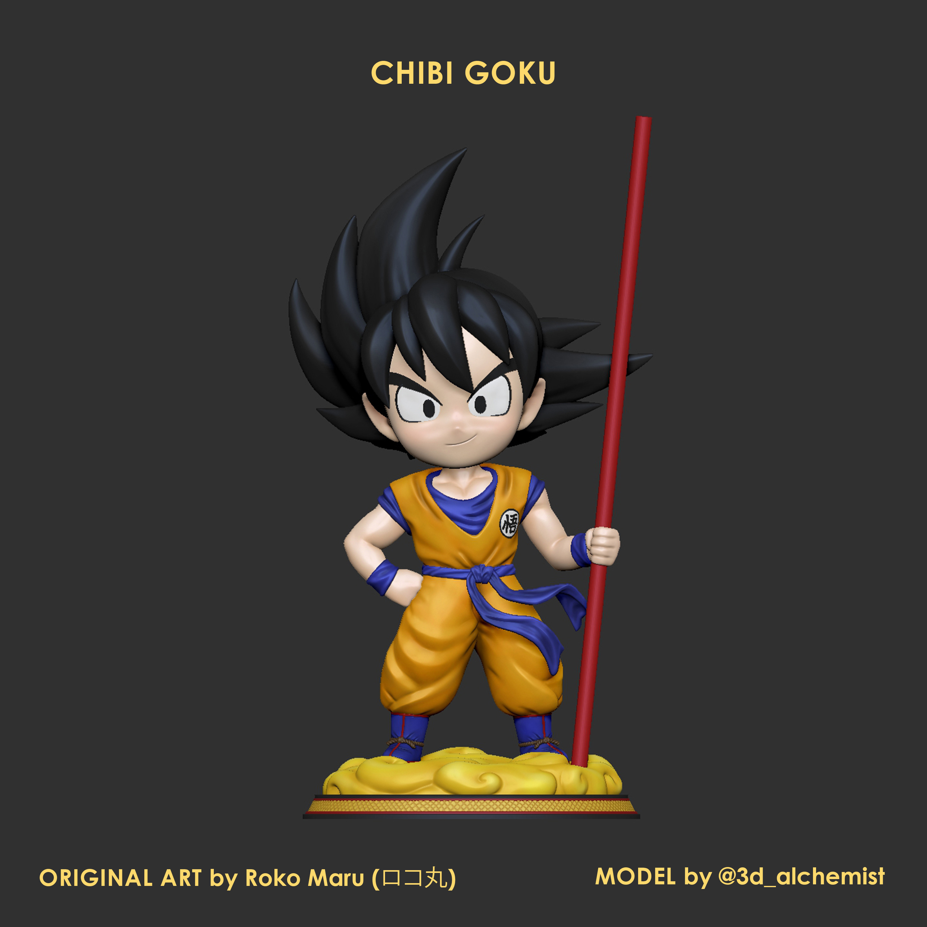 Chibi GOKU - ZBrushCentral