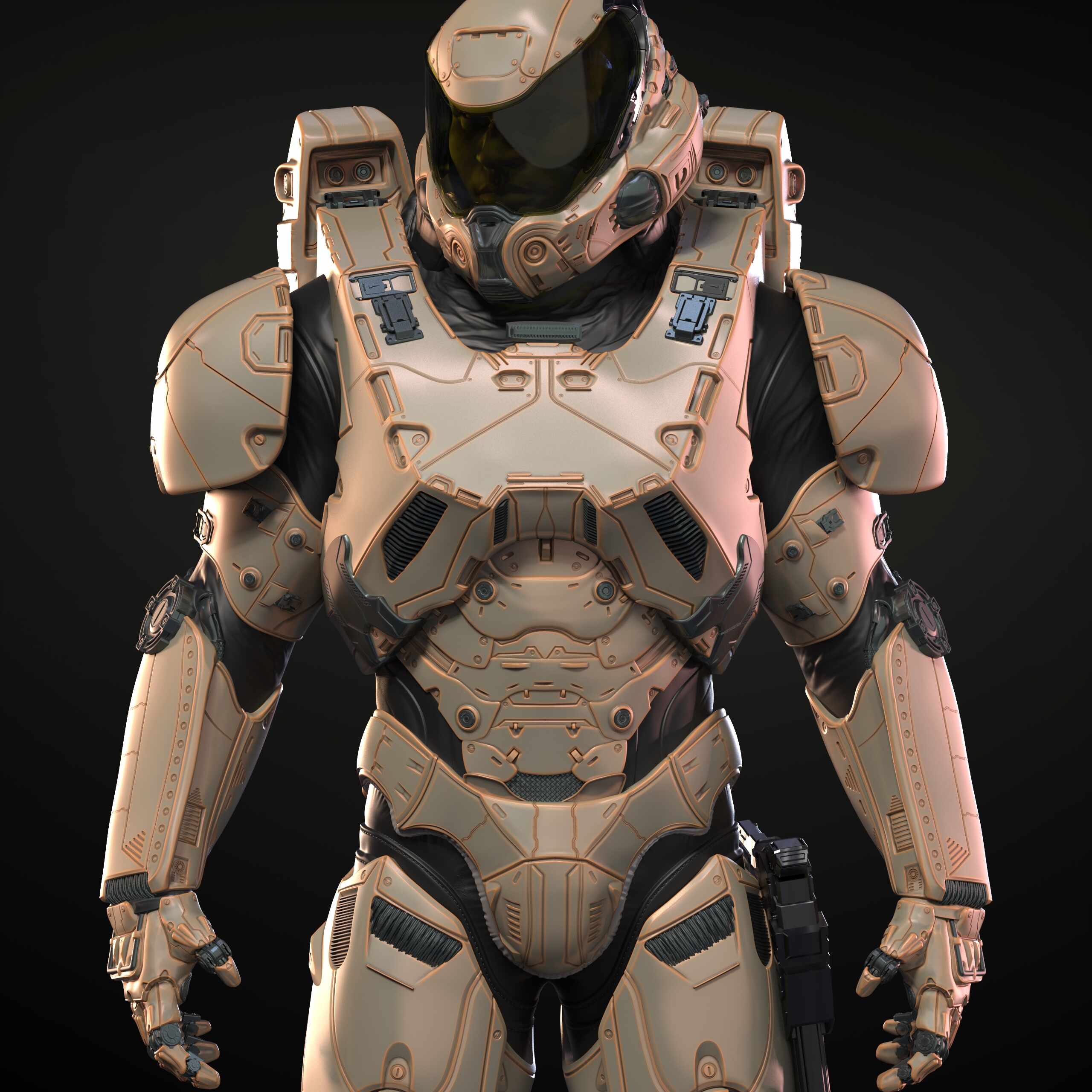 Hardsurface Armor Study - ZBrushCentral