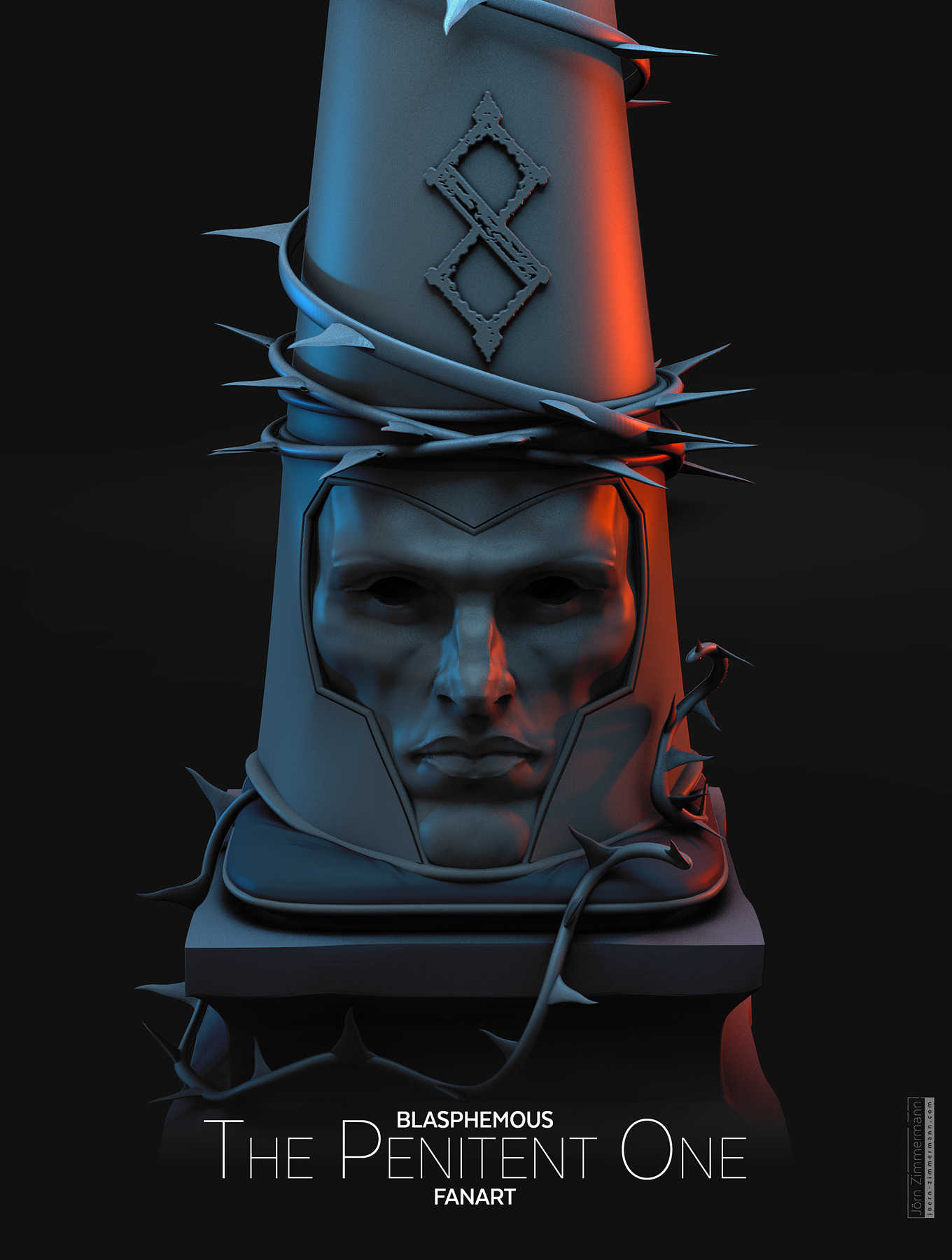 The Penitent One Helmet | Blasphemous Fanart - ZBrushCentral The Penitent One Helmet | Blasphemous Fanart - ZBrushCentral