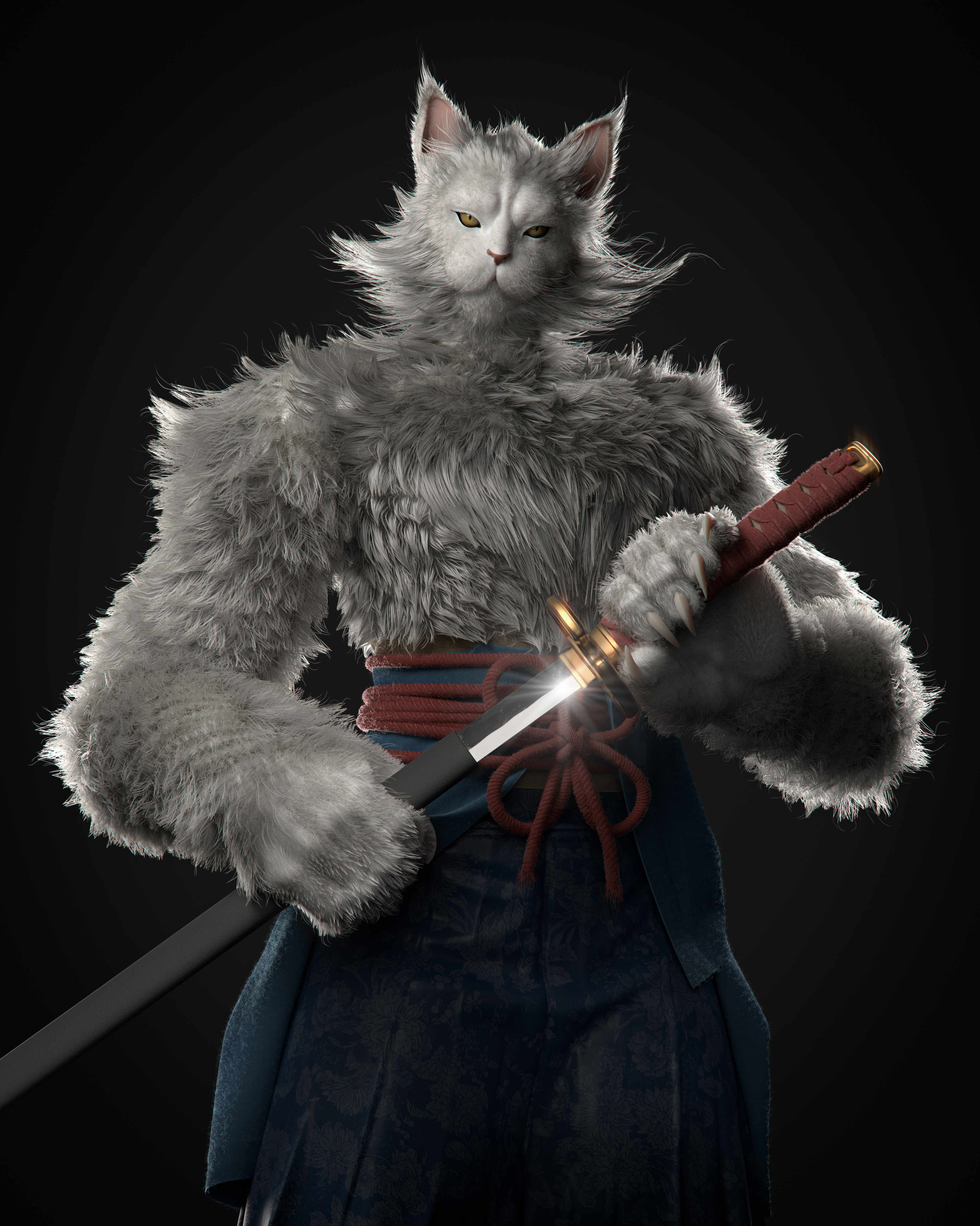 Samurai Cat - ZBrushCentral