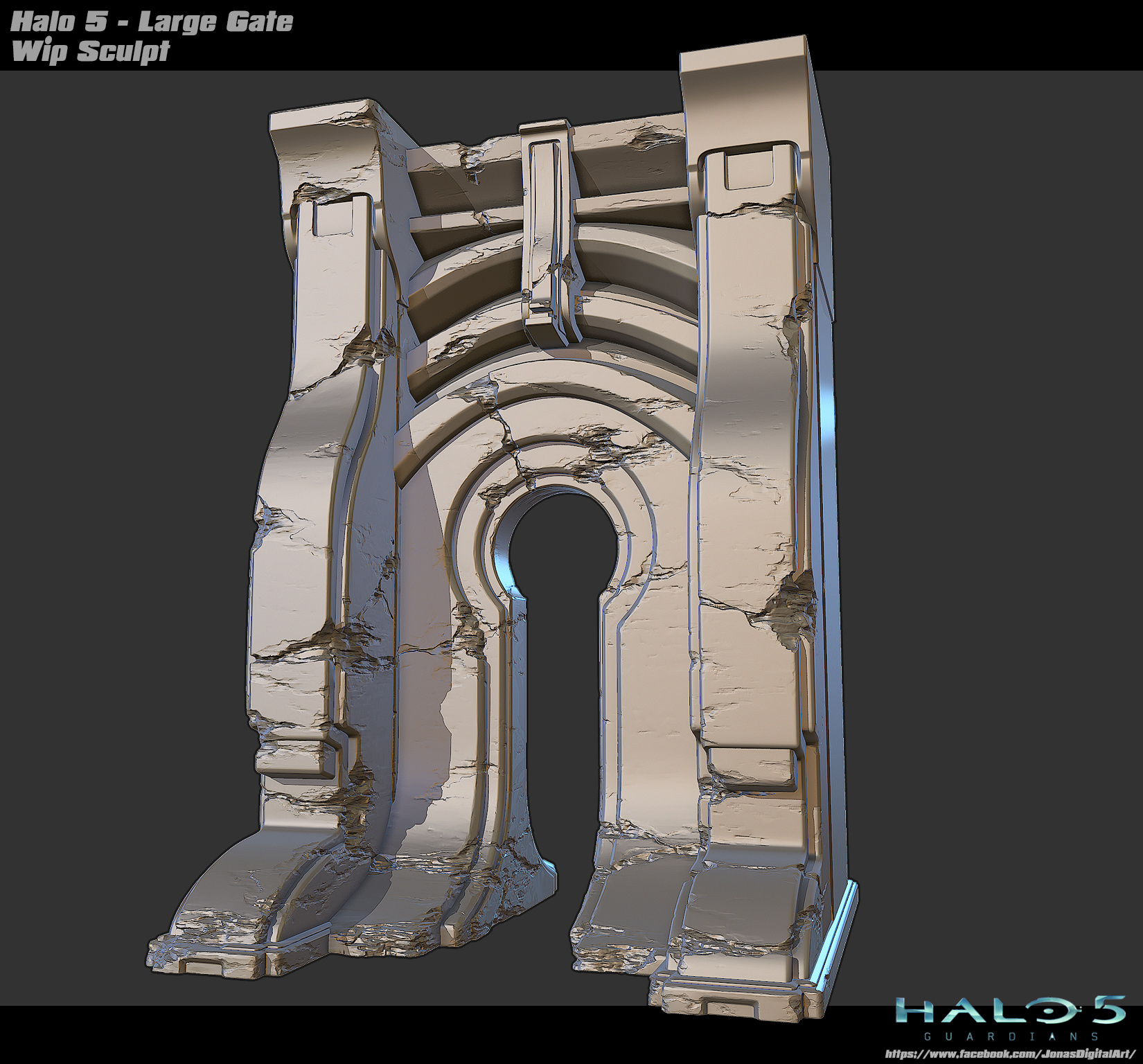 Halo 5 - gate sculpt - ZBrushCentral