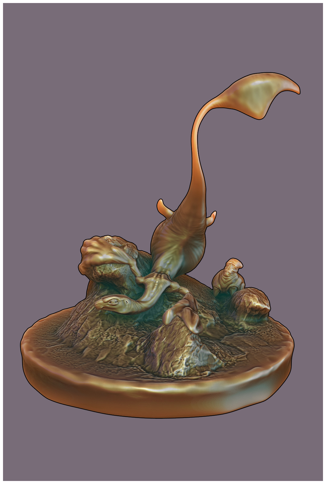 the aquatic predator and the prey - ZBrushCentral