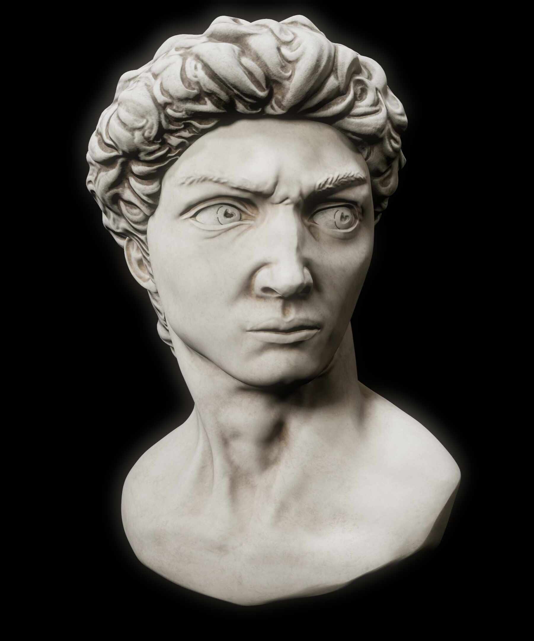 David statue with skin texture - ZBrushCentral