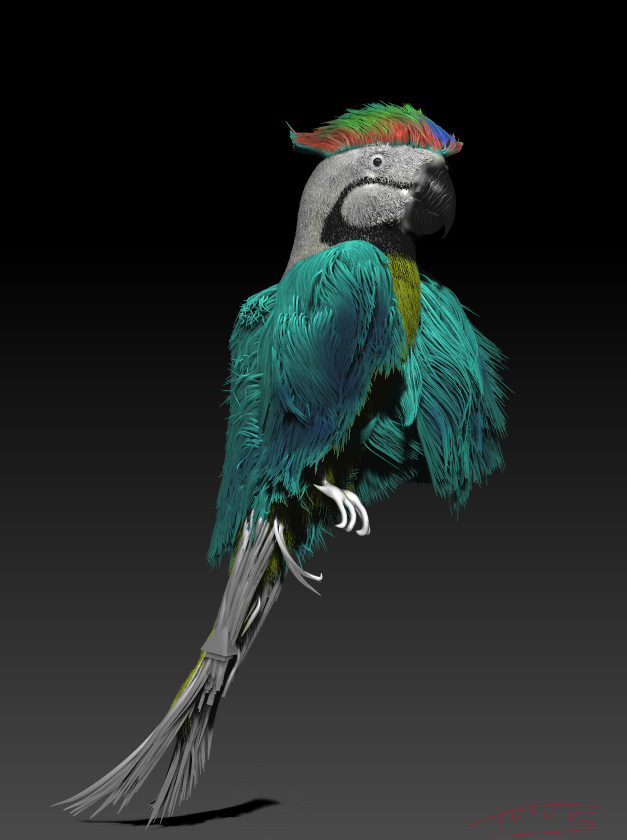 parrot fiber mesh - ZBrushCentral