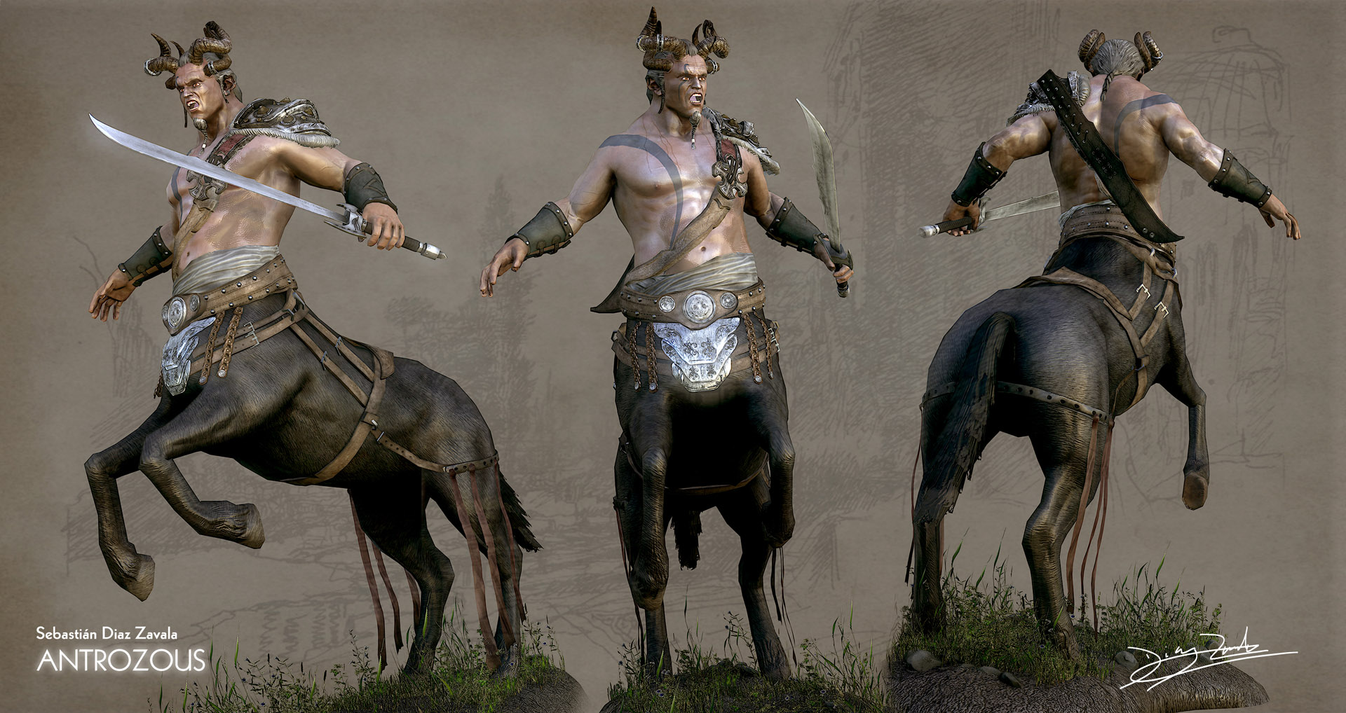 Antrouzus - Next Gen Game Character - ZBrushCentral