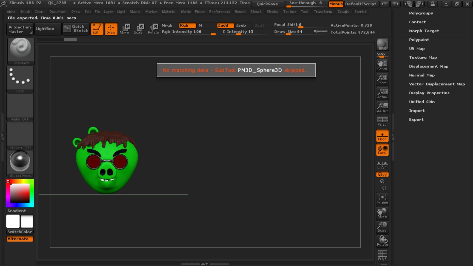 transpose master problem - ZBrushCentral