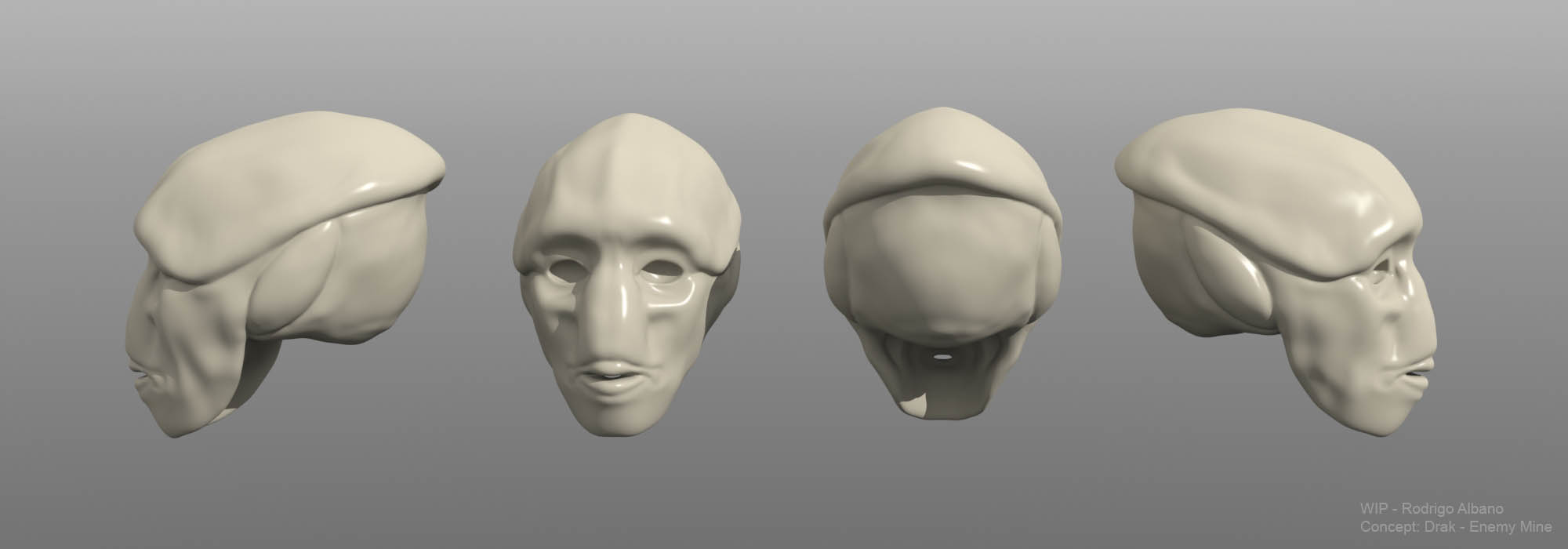 Redesign of Drak - Enemy Mine - Movie 1985 Director: Wolfgang Petersen ...