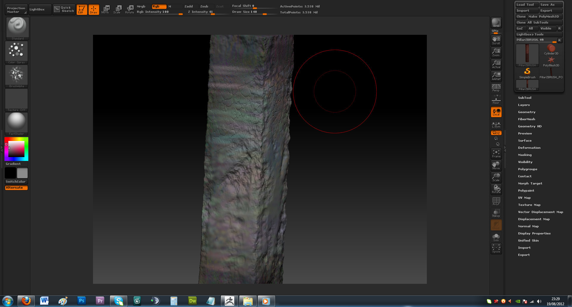 Polypainting issue (answered) - ZBrushCentral