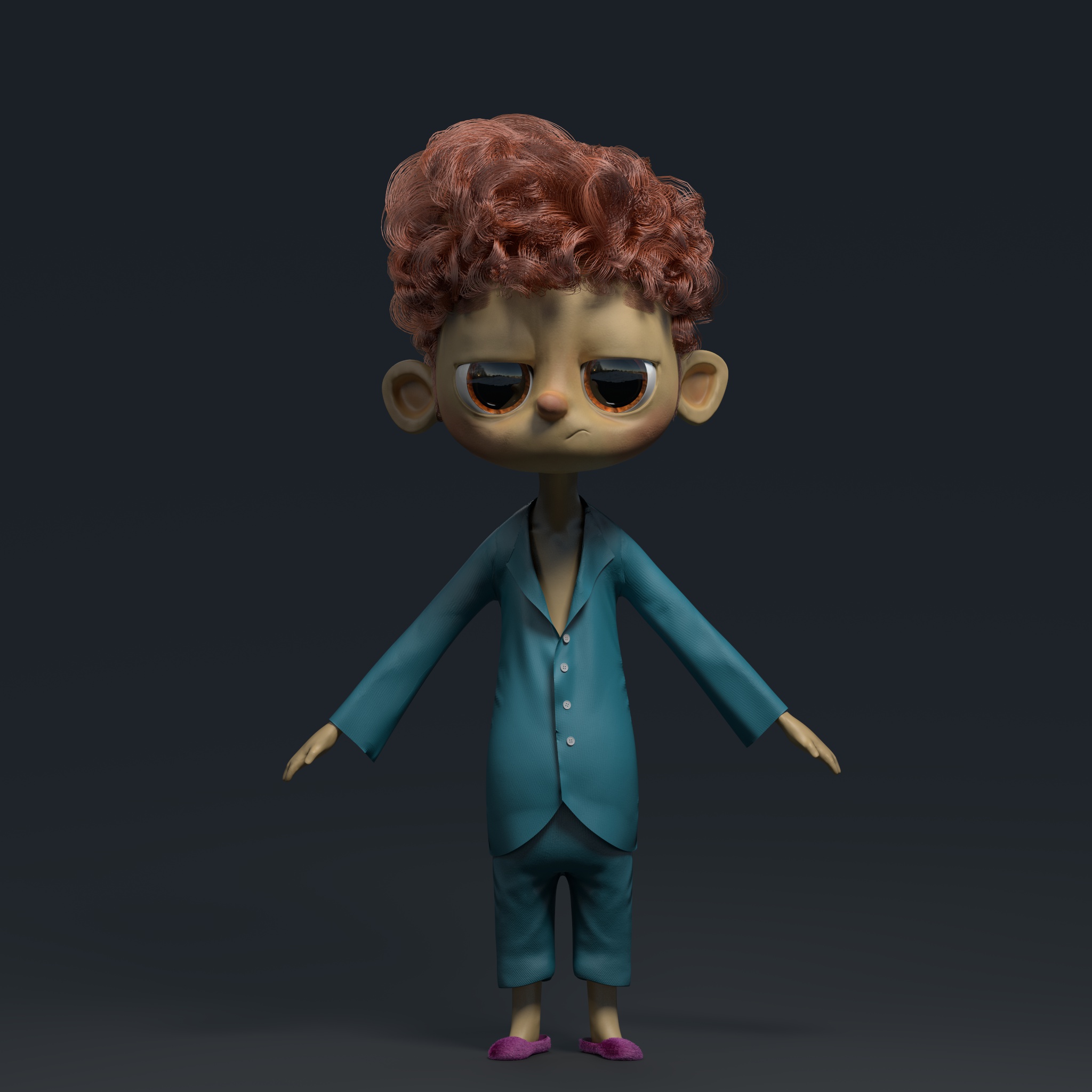 Bored Cartoon Character