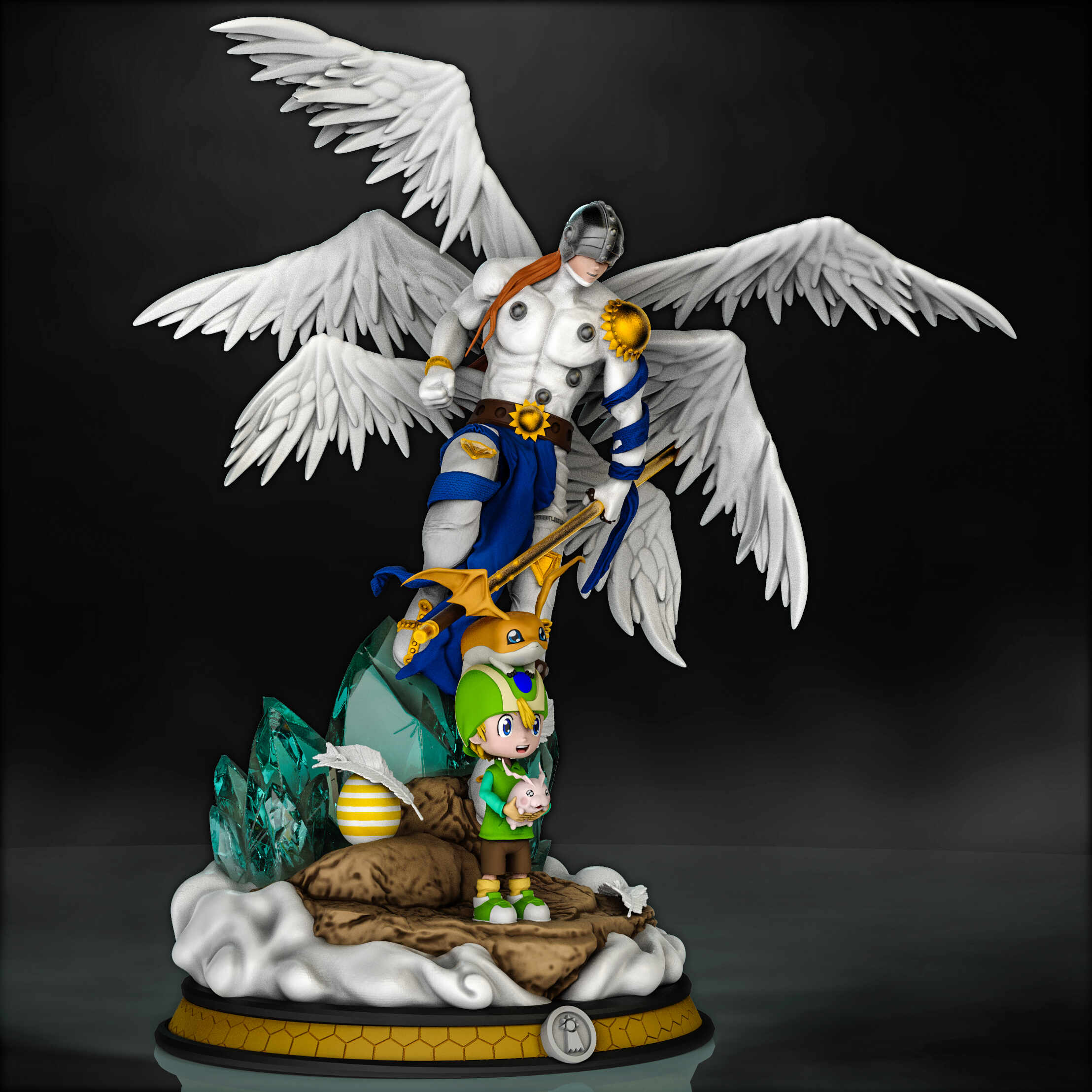 Tk & Angemon - Fan Art - ZBrushCentral