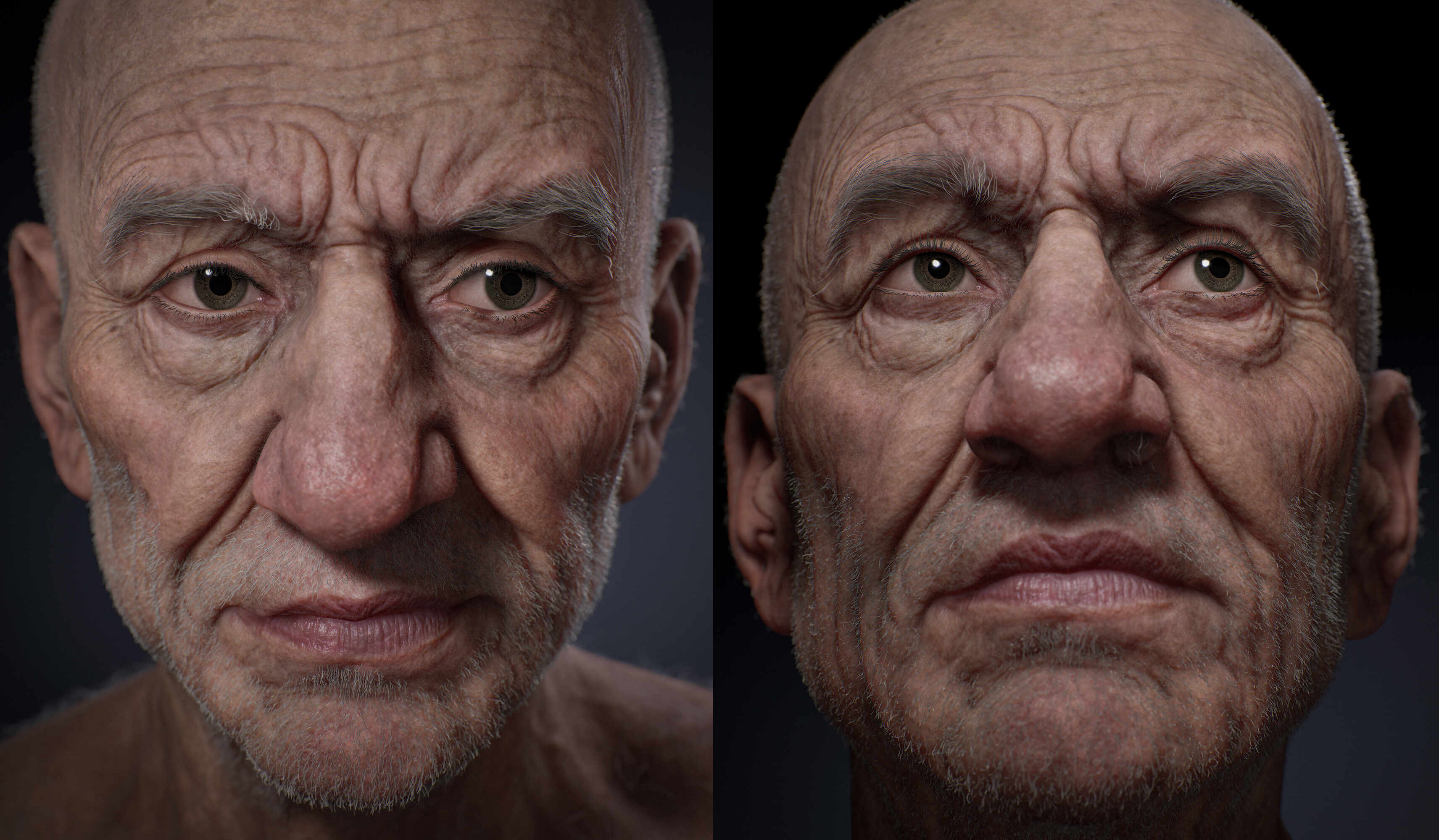 Silver-haired man - ZBrushCentral