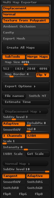 ZBrush -> Maya: Displacement and Normal Map Strangeness - ZBrushCentral
