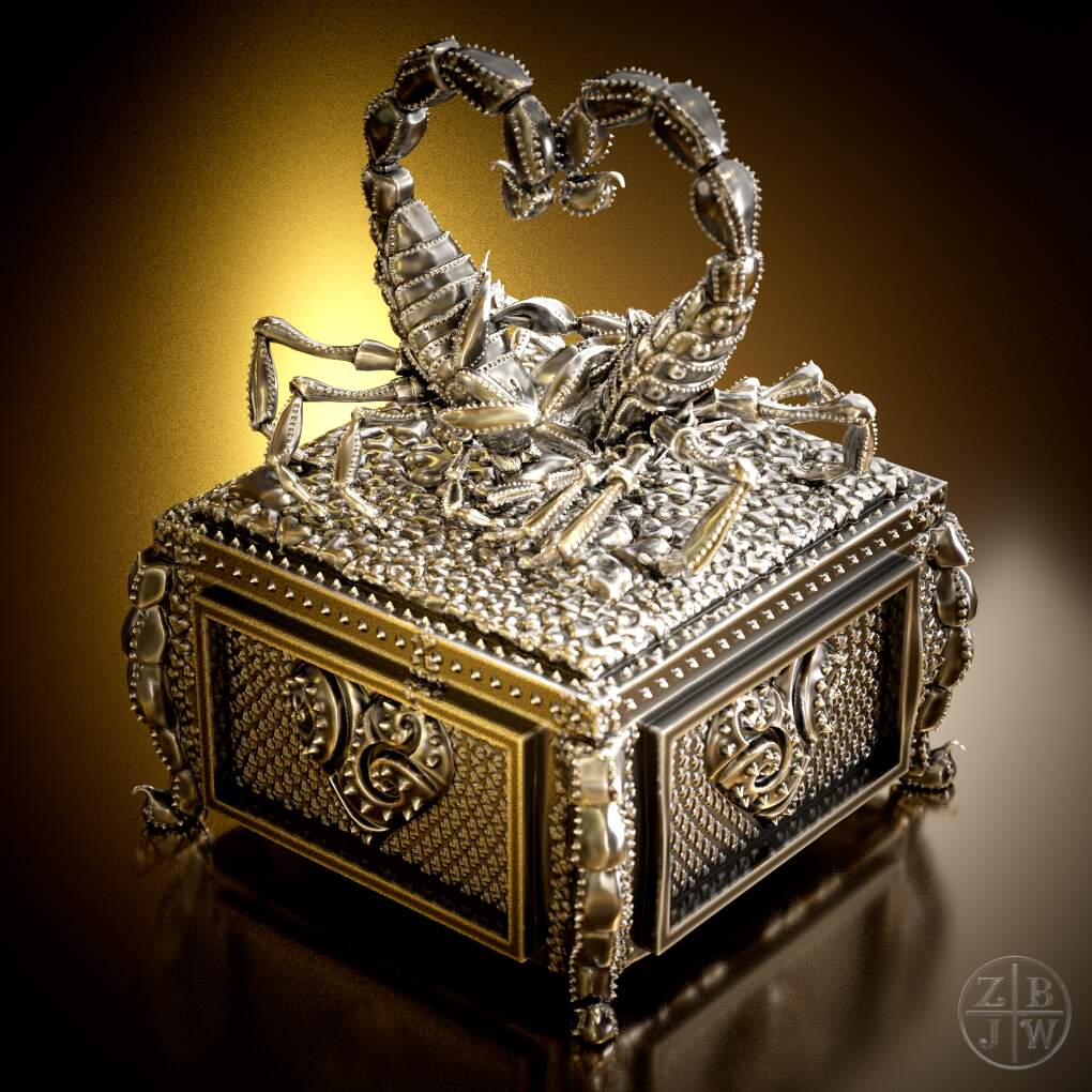 Scorpion Valentine Box - ZBrushCentral