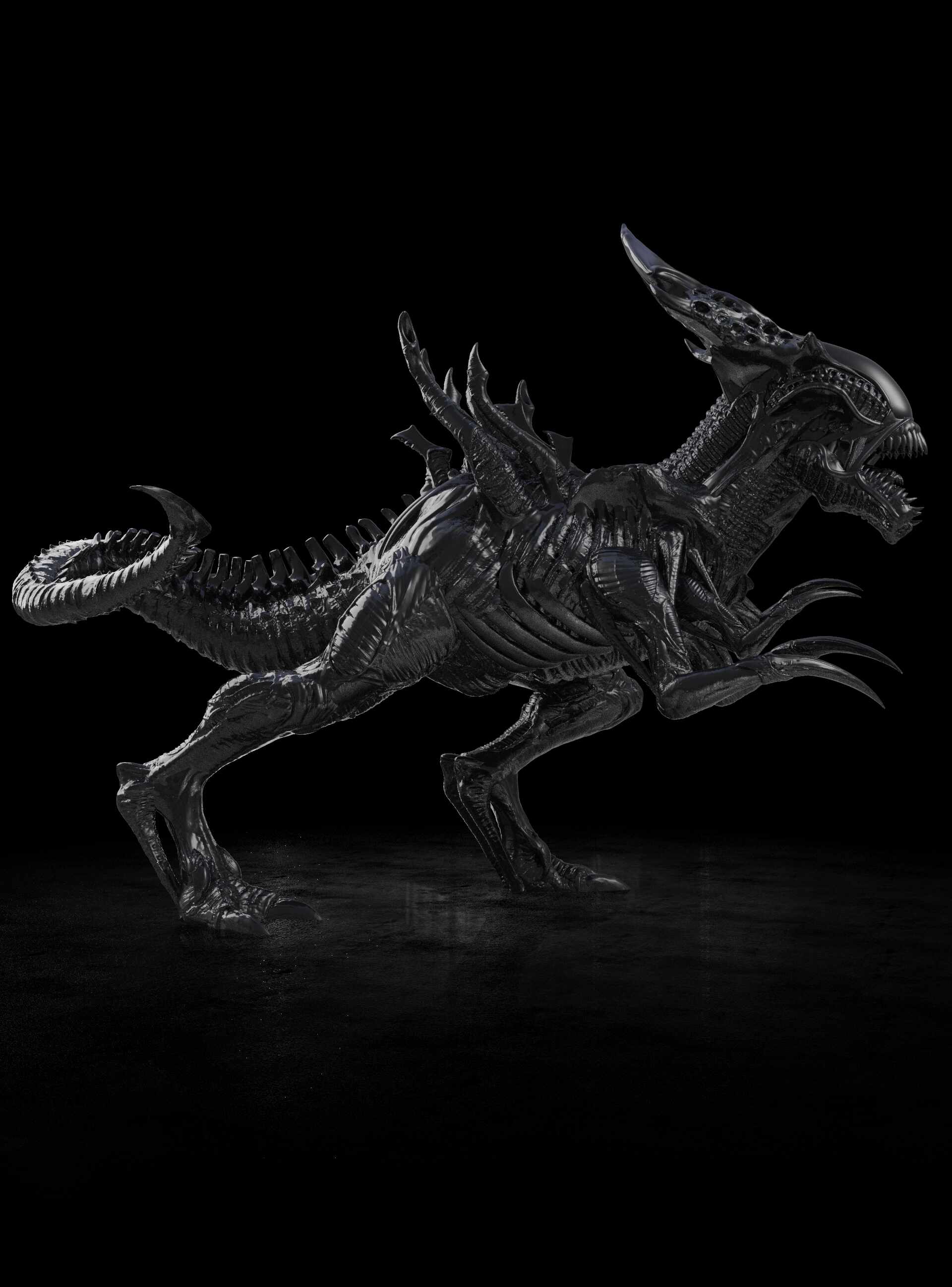 Xenomorph T-rex - ZBrushCentral