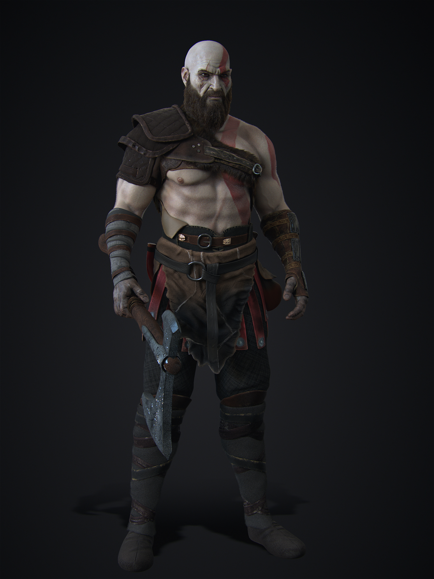 Kratos - Fullbody - ZBrushCentral