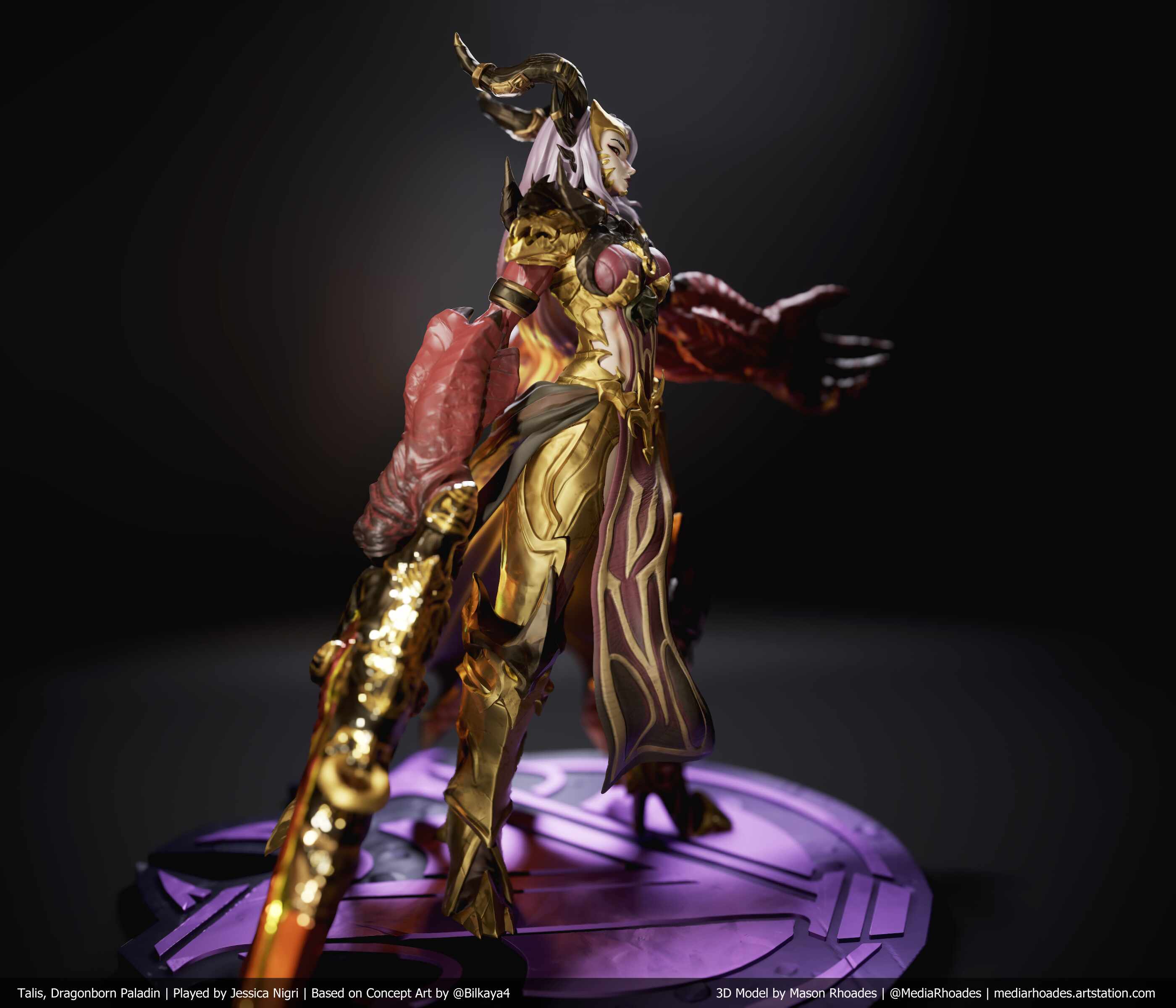 Talis, Dragonborn Paladin - ZBrushCentral