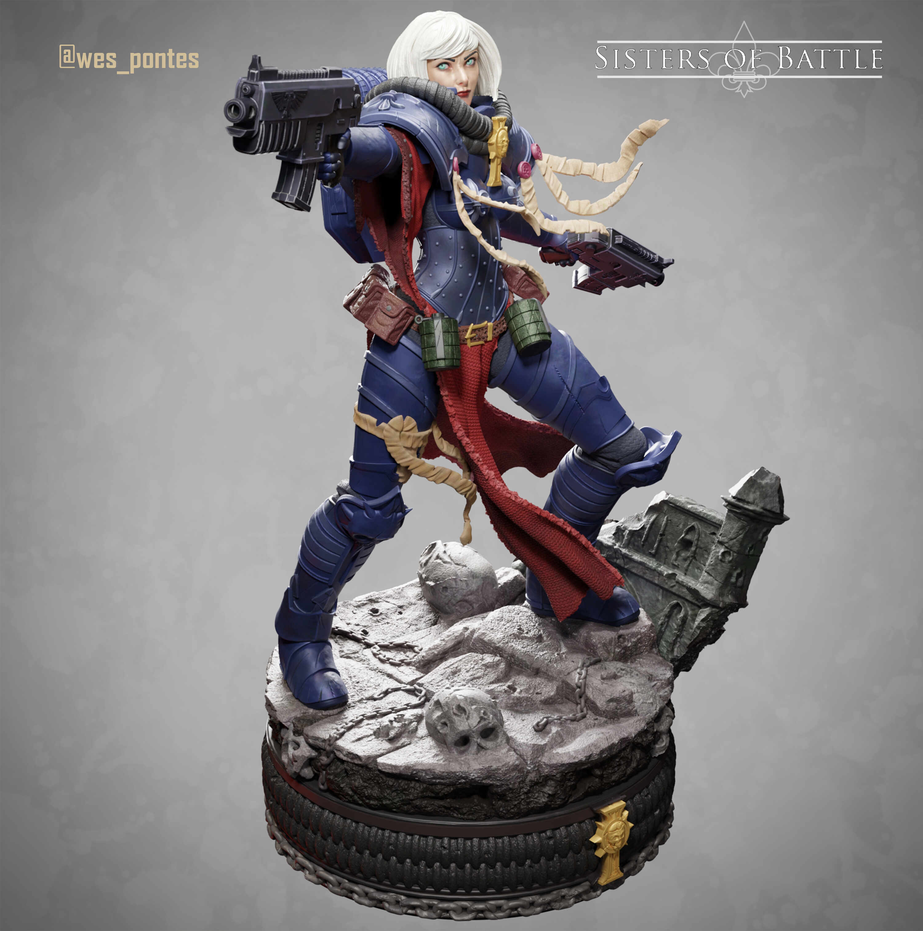 Sisters Of Battle - Adepta Sororitas - WARHAMMER40K COLLECTIBLE STATUE ...