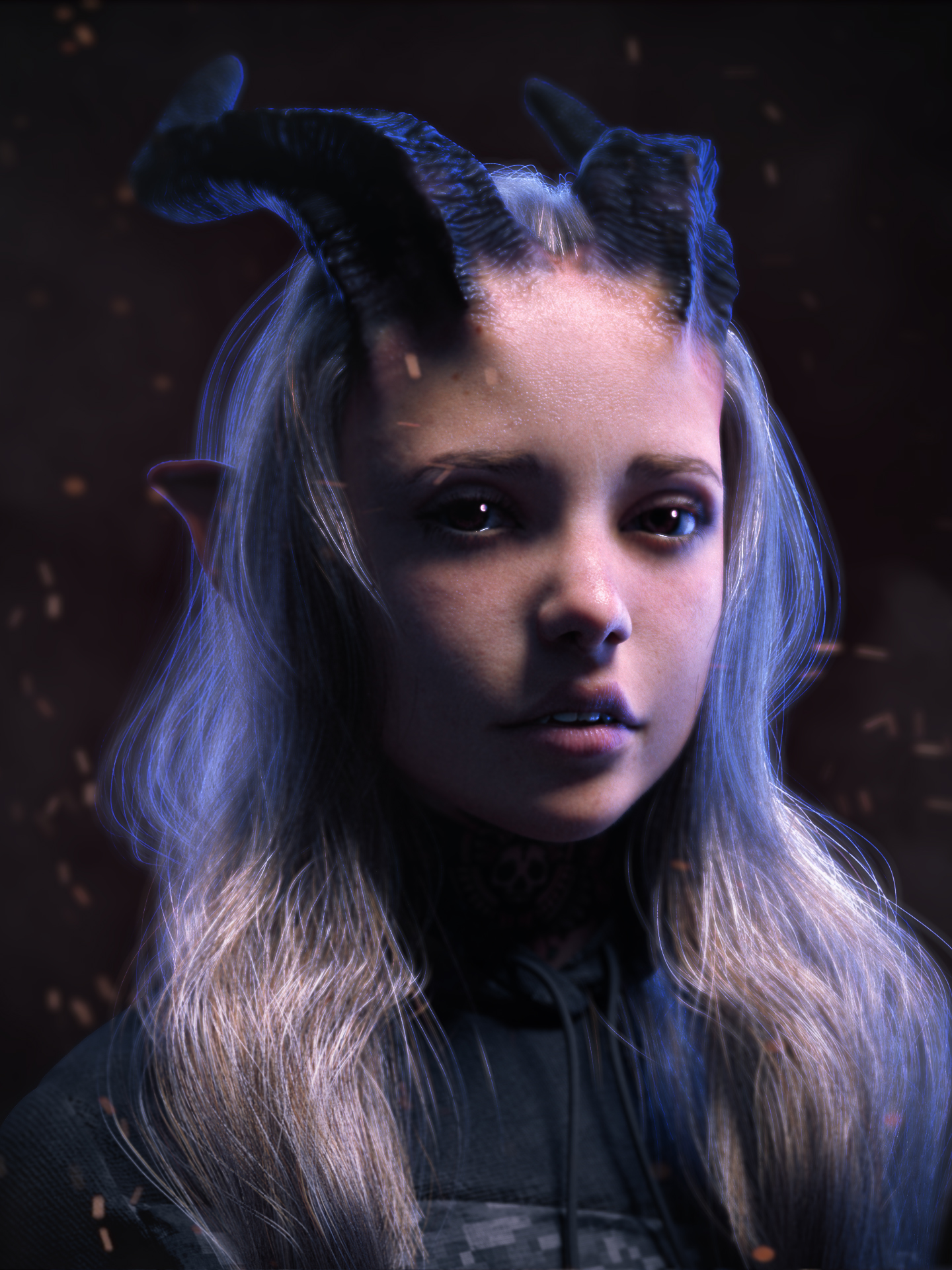 Demon Girl Portrait - ZBrushCentral