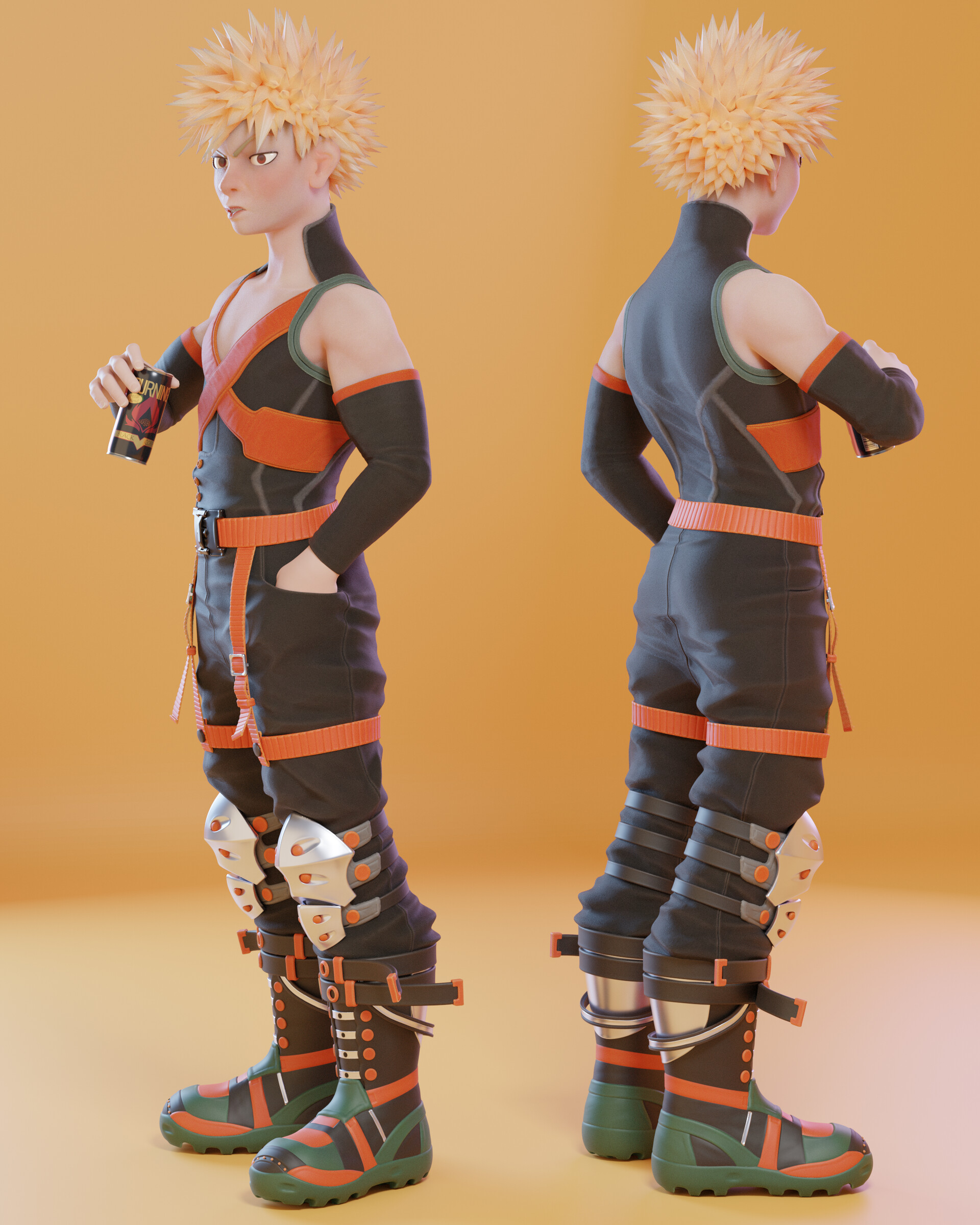 MHA Fan Art | Pre-workout Bakugou - ZBrushCentral