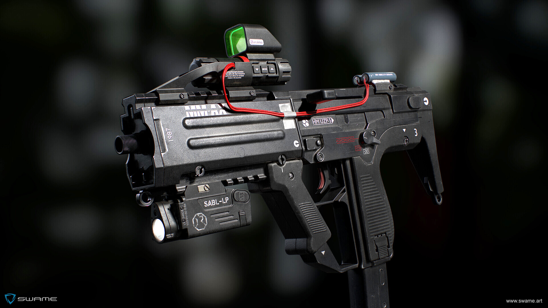 UZP-5 SMG - ZBrushCentral