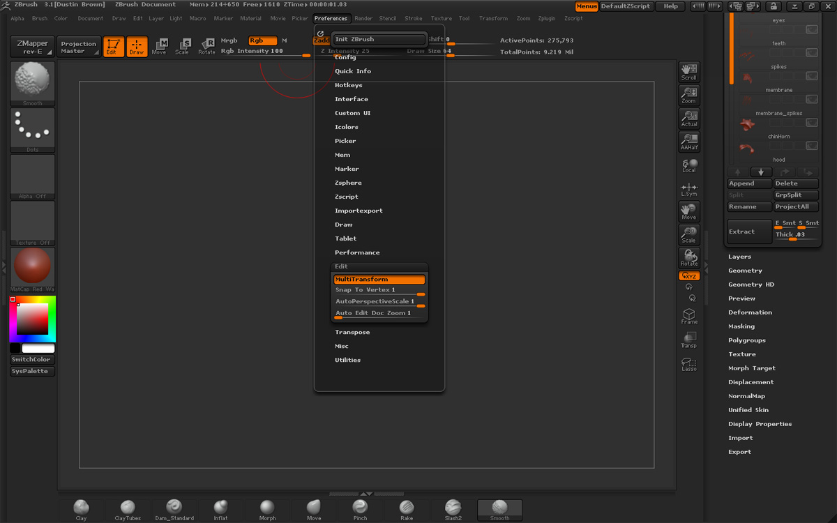 Multiple Subtool Rendering - ZBrushCentral