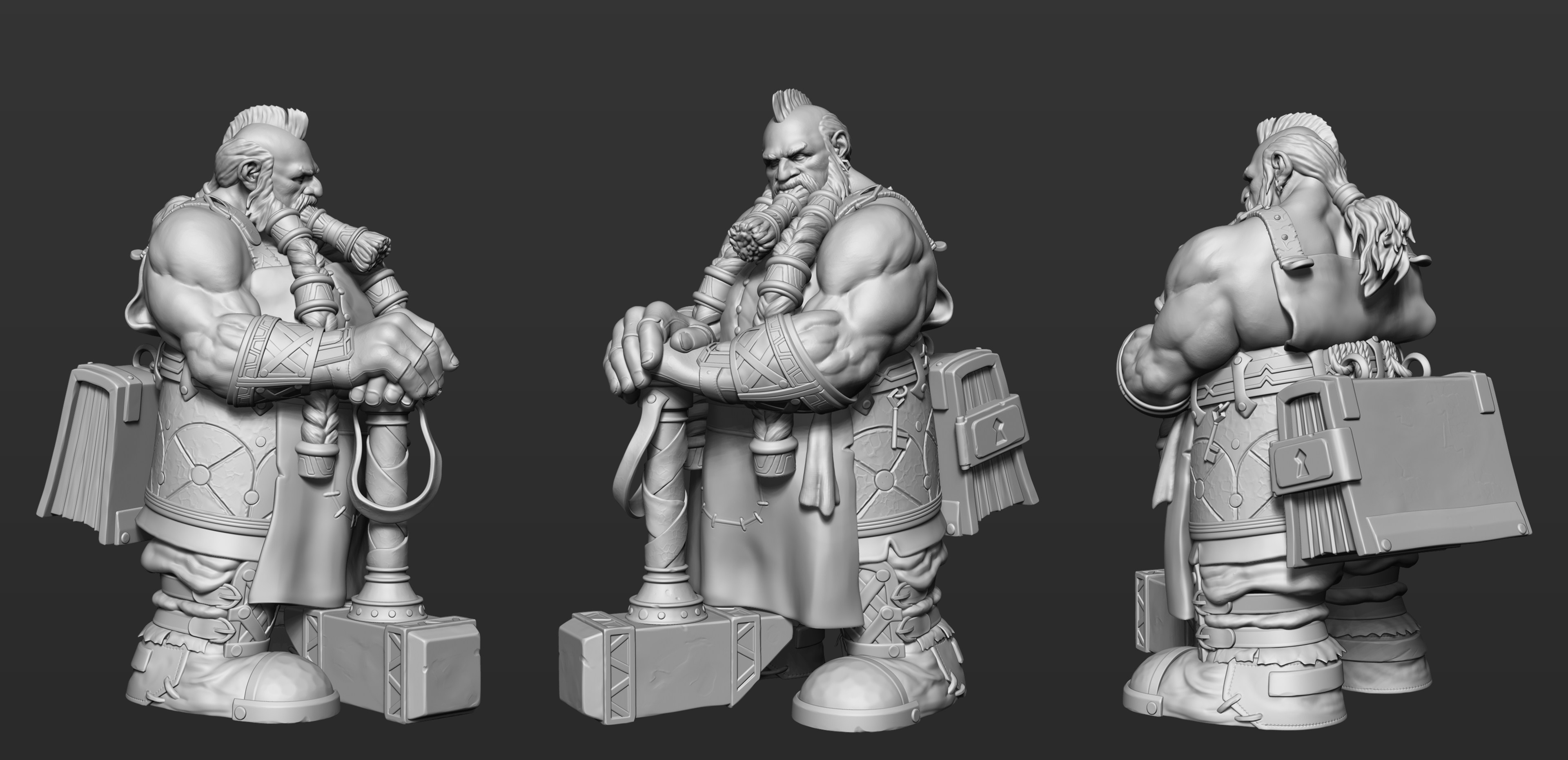 Dwarf Blacksmith - ZBrushCentral