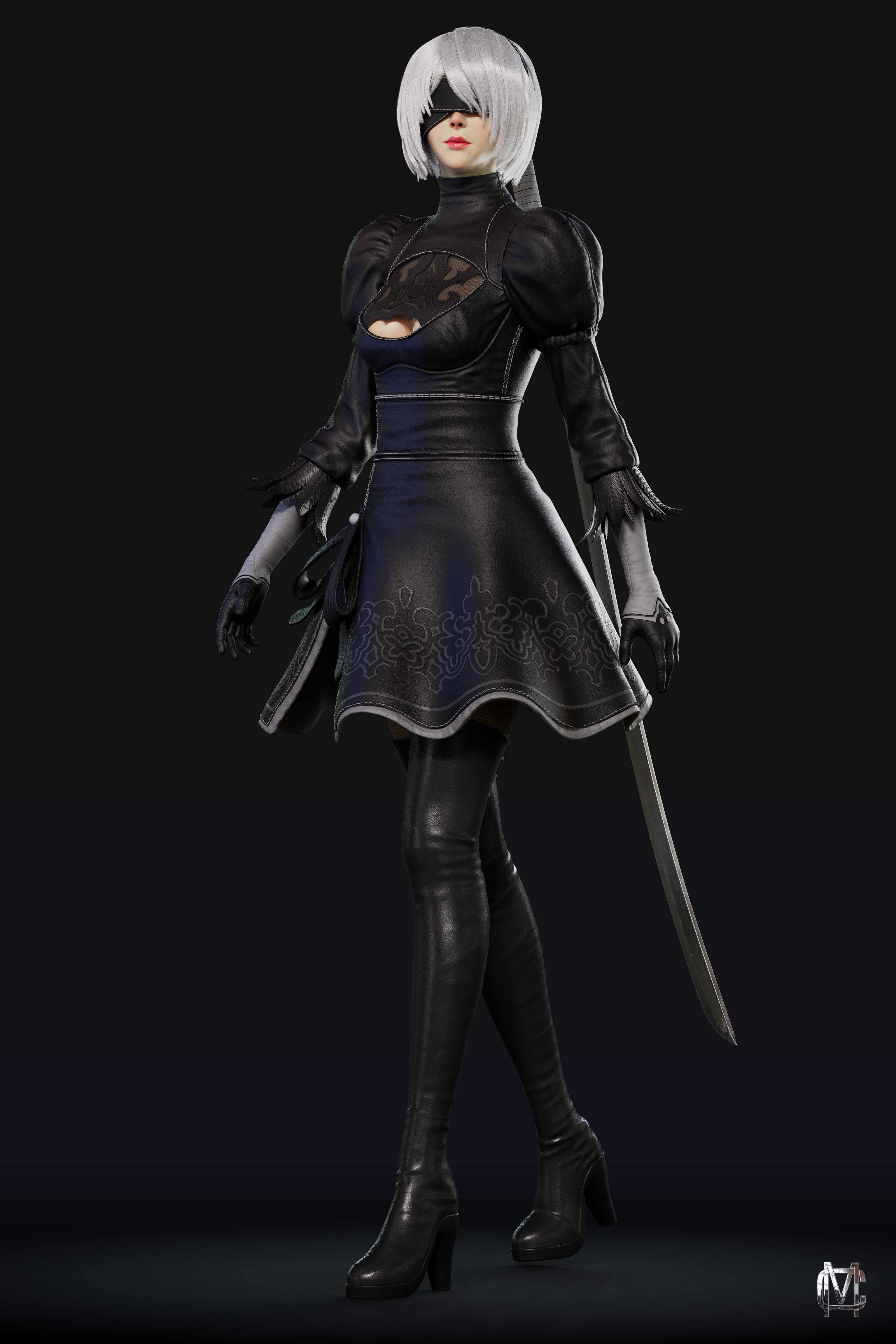 2B - Nier Automata - ZBrushCentral