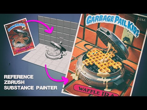 Waffle IRA Garbage Pail Kids - ZBrushCentral