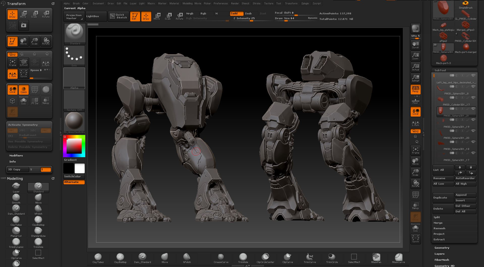 Mecha WIP - ZBrushCentral