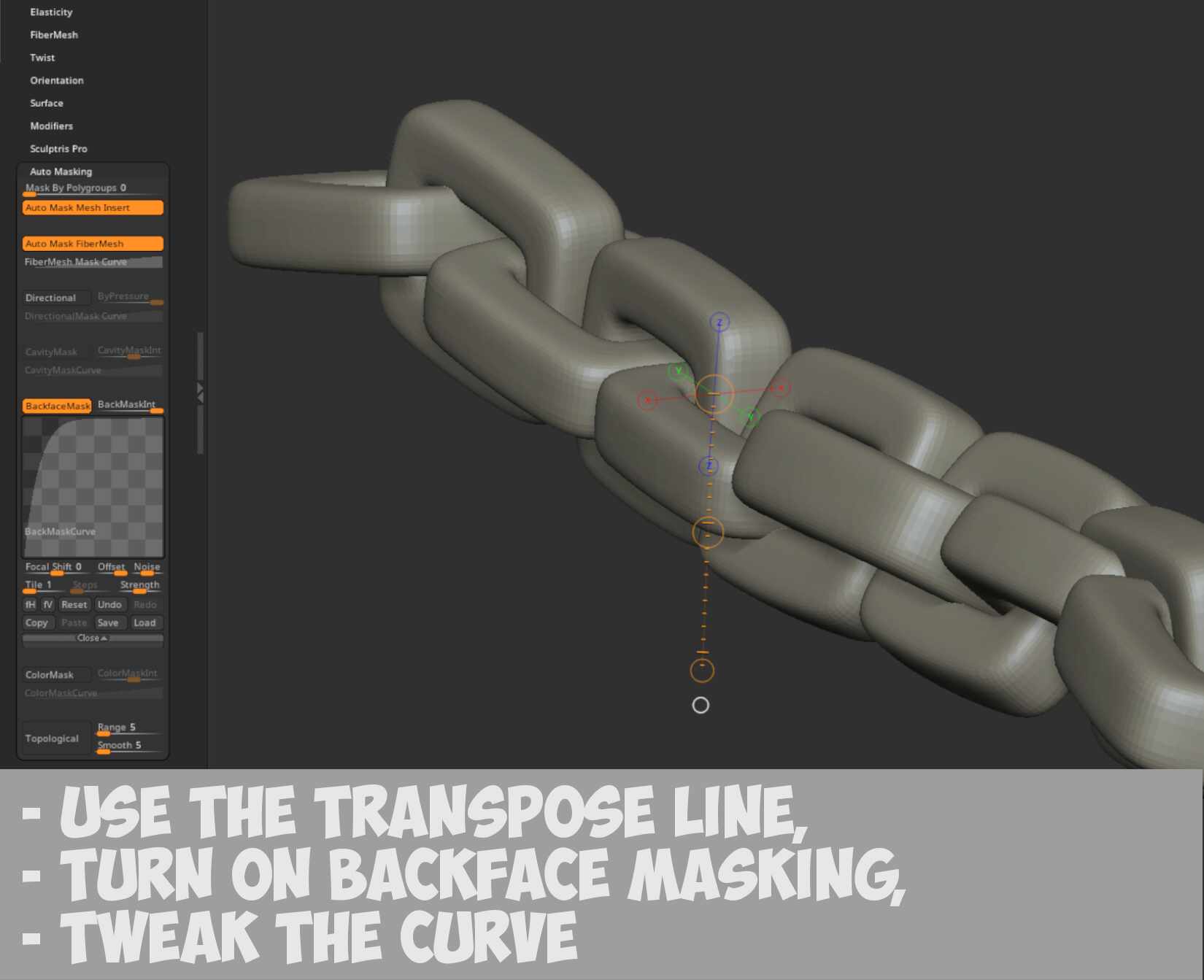 Another Tip Tuesday :D another simple trick: Transpose Line + Backface ...